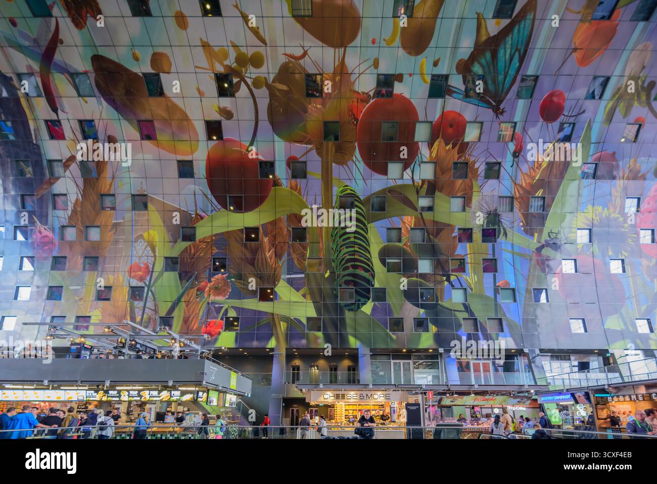 Rotterdam, Markthalle, Winy Maas und MVRDV, 2014, Deckengemälde Hoorn ...