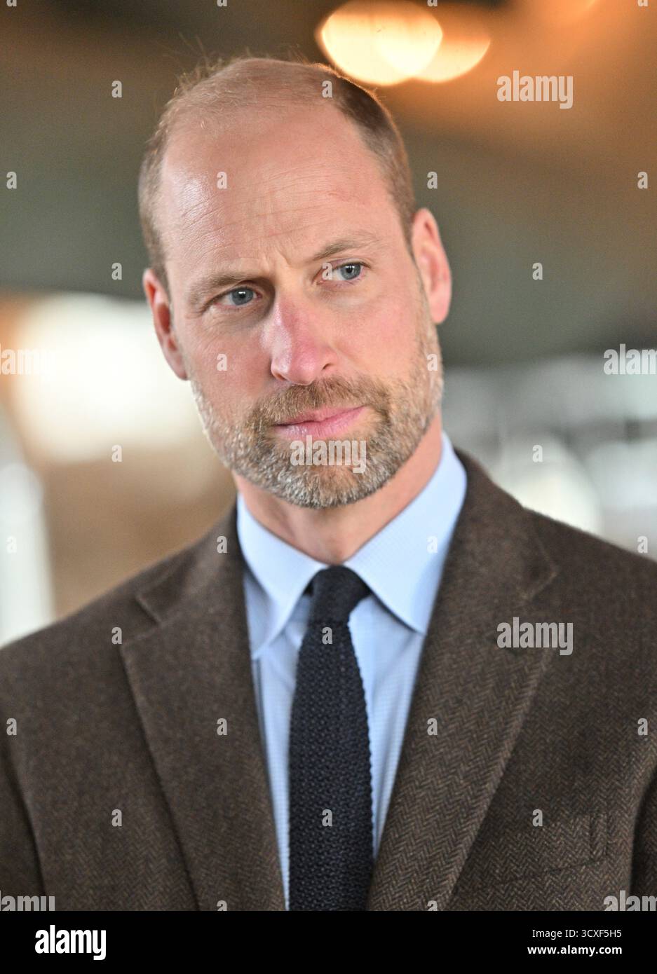 The Prince of Wales during a visit to Mallon Linen near Cookstown in Co ...