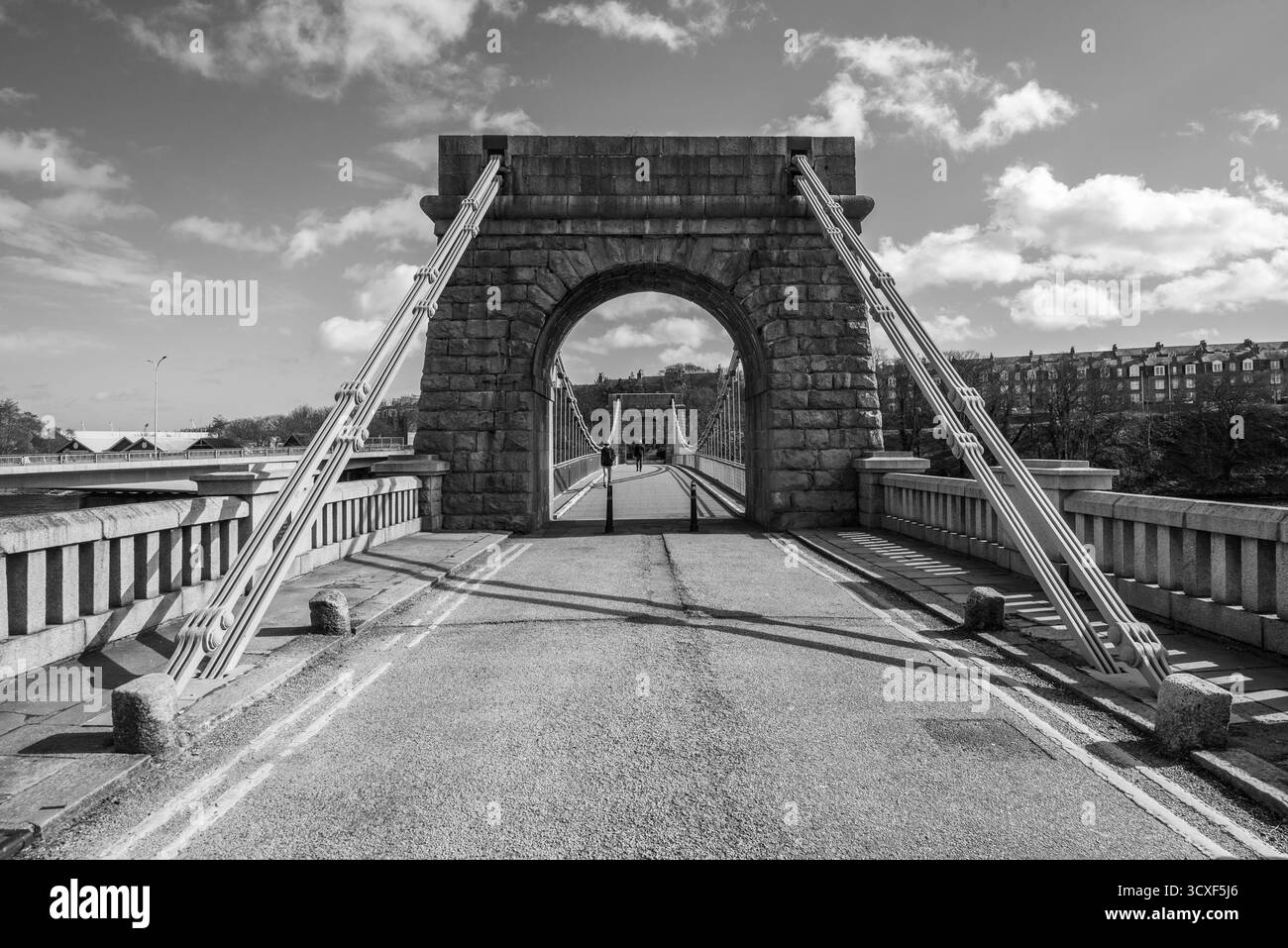 Wellington Suspension Bridge Stock Photo - Alamy