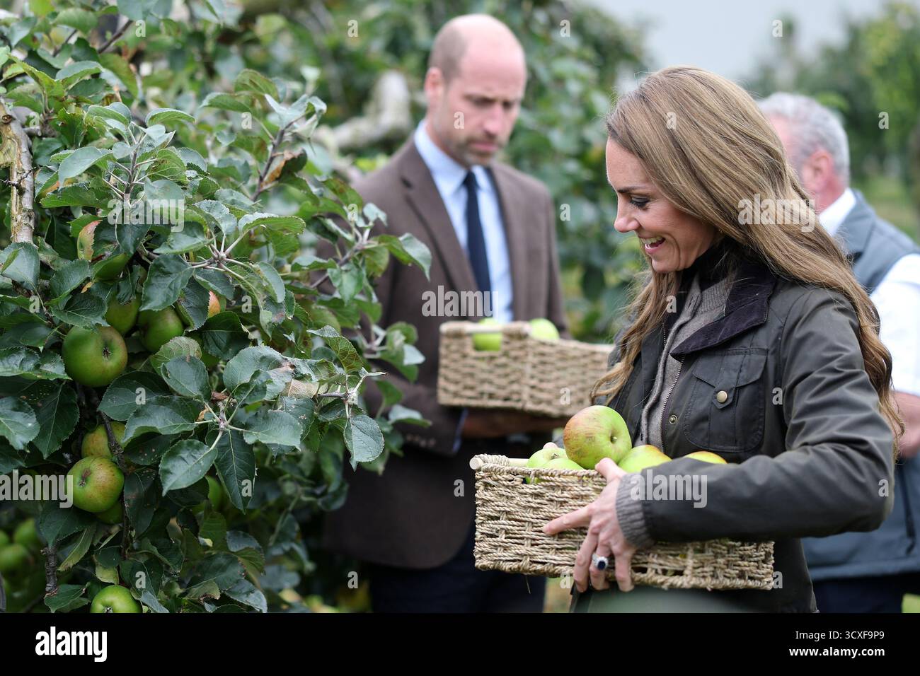 Britain's Kate, Princess of Wales picks apples in Long Meadow's ...