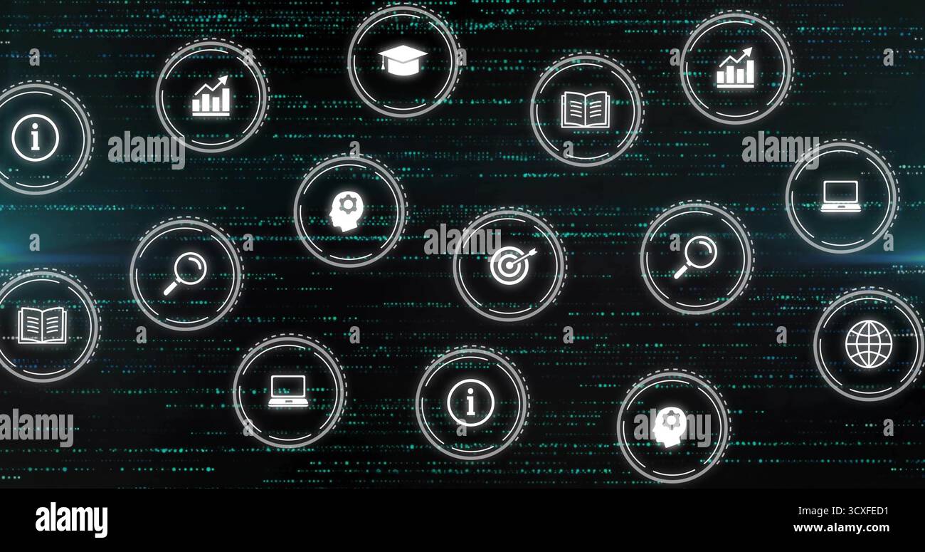 Hovering icon cluster floating hi-res stock photography and images - Alamy