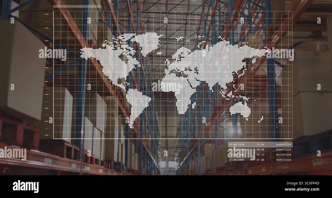 Displaying central world map hi-res stock photography and images - Alamy