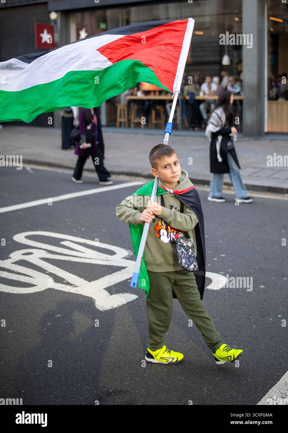 LONDON, UK. 11th October 2025. Palestine protesters attending Pro ...