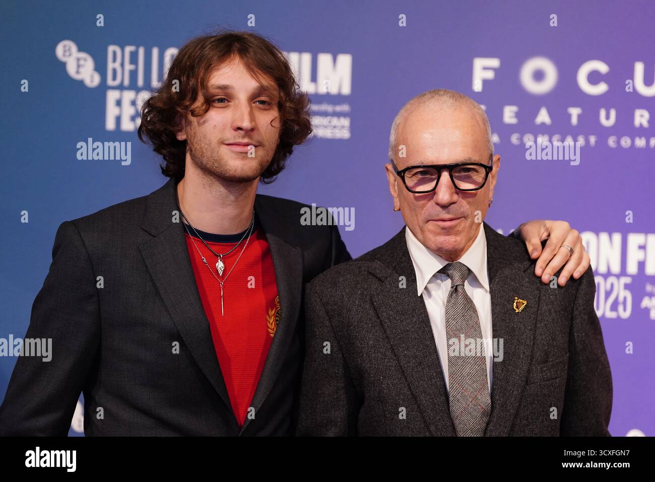 Ronan (left) and Daniel Day-Lewis attending the screening of Anemone ...