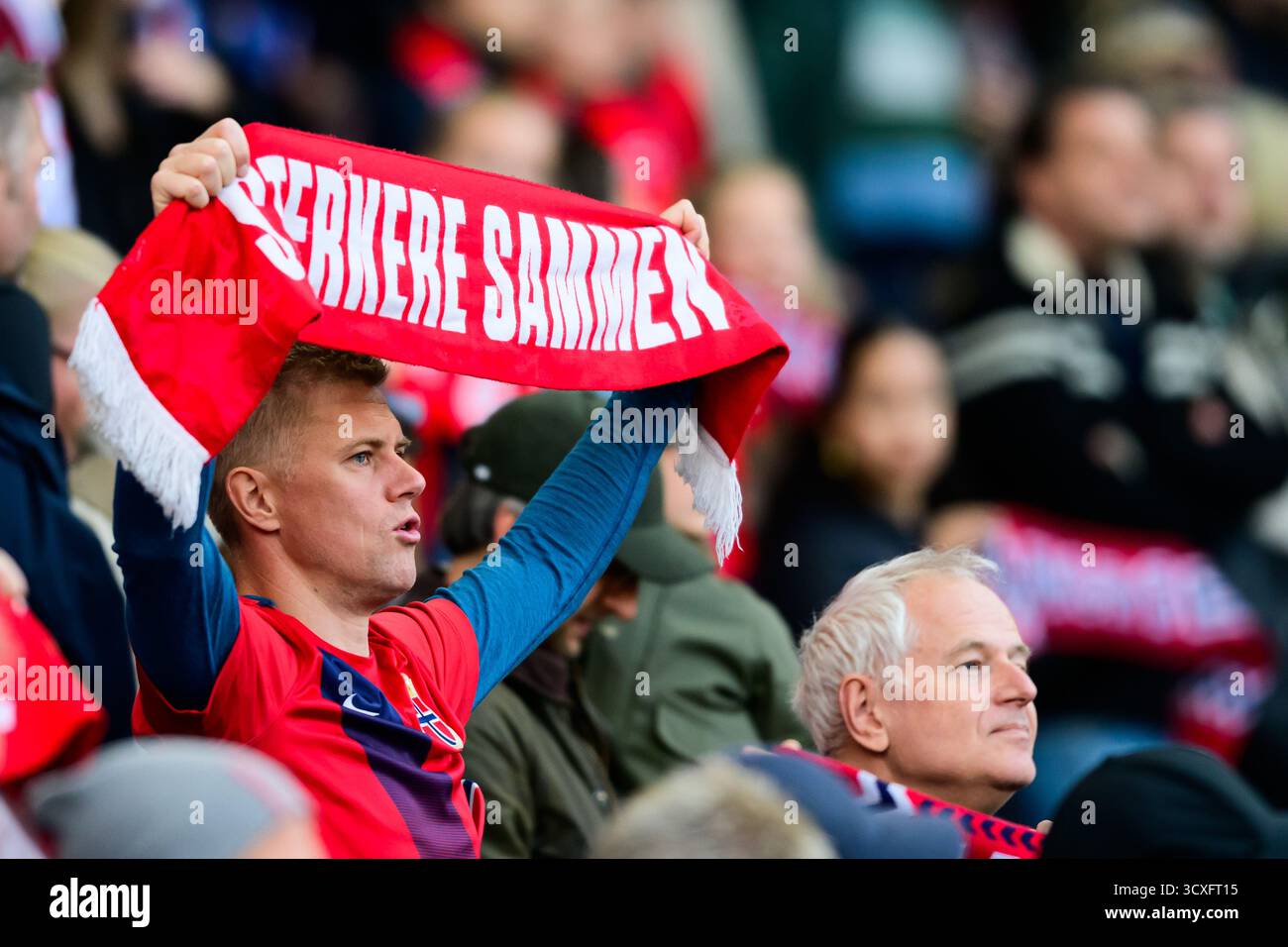 251014 Fans of Norway ahead of the international friendly football ...