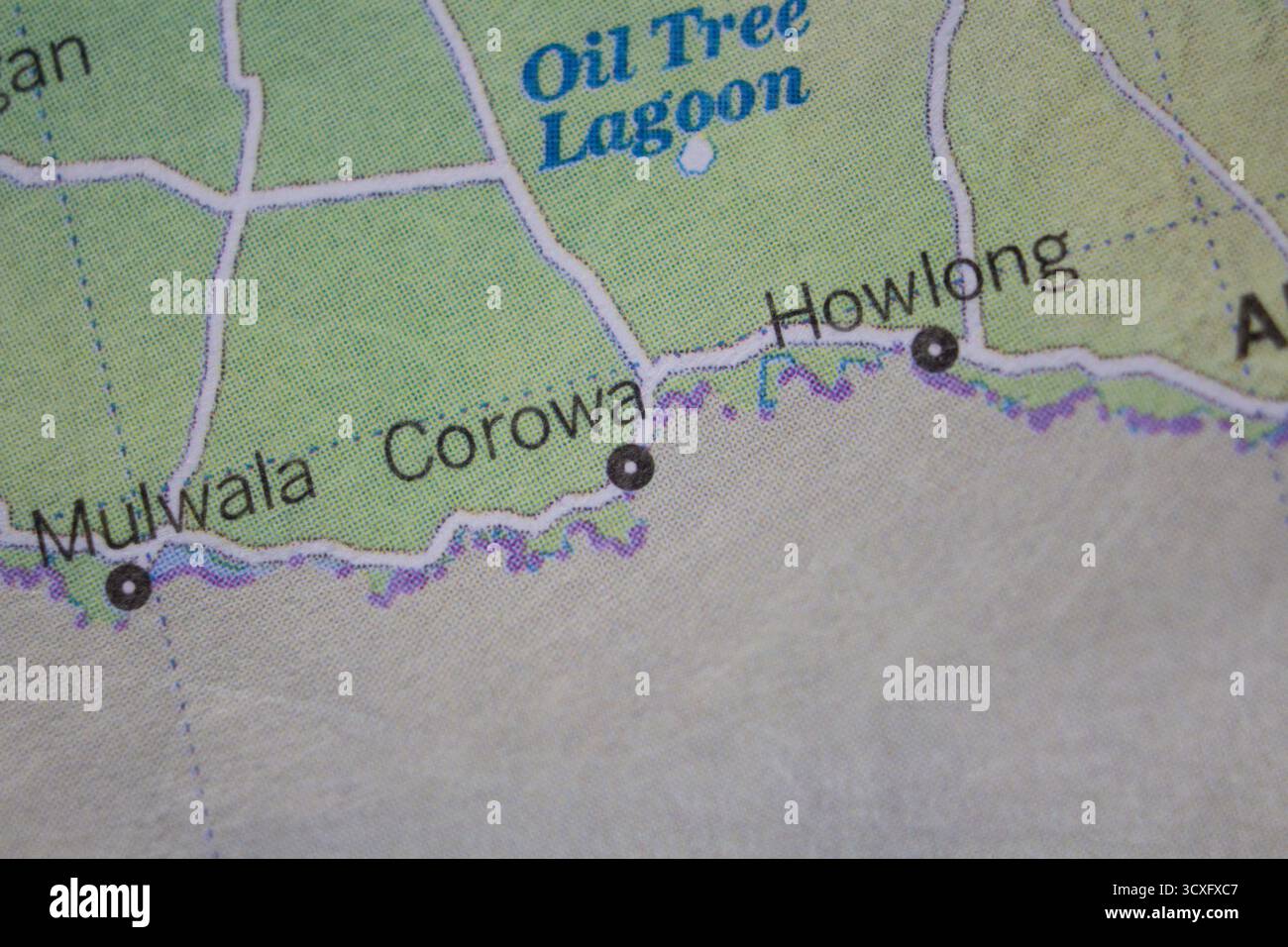 Corowa map hi-res stock photography and images - Alamy