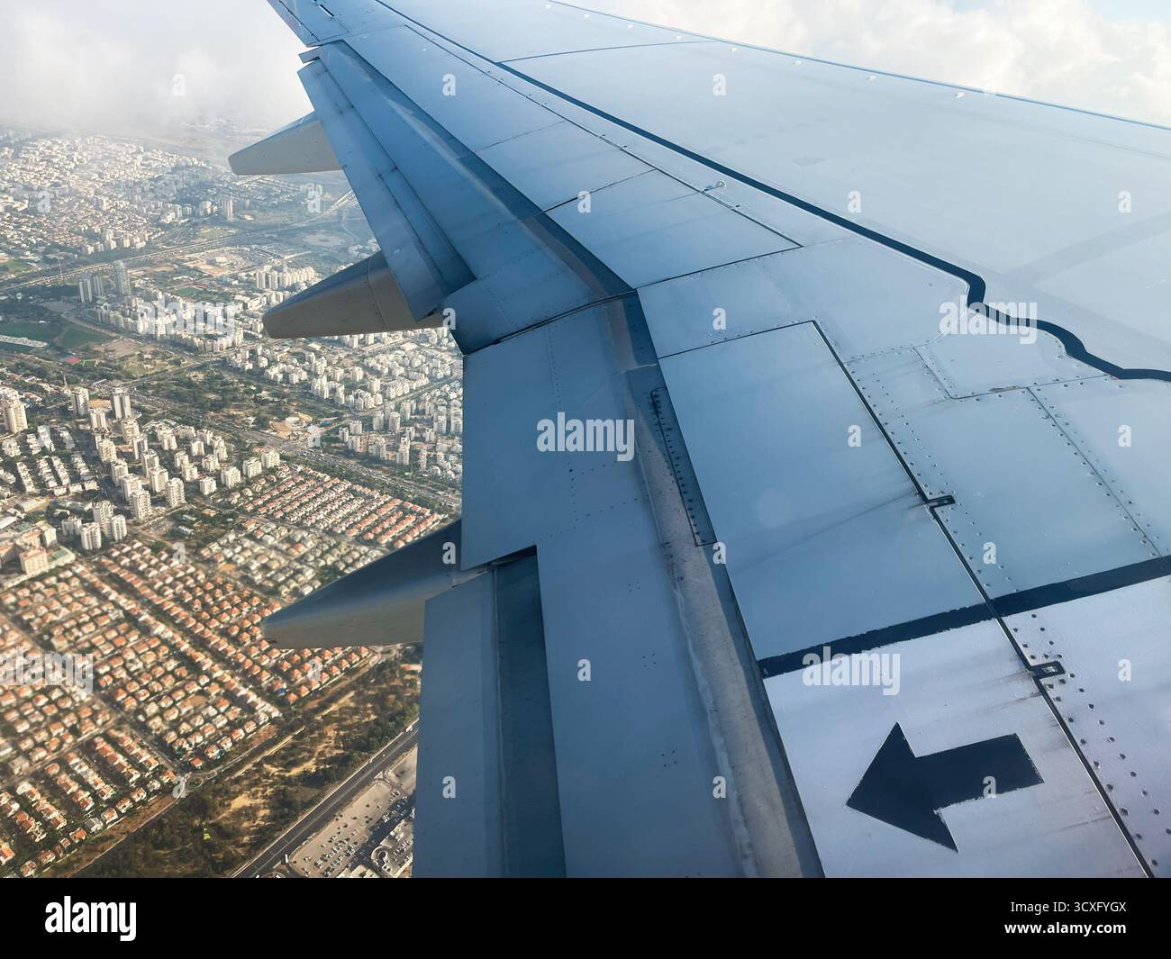 Jerusalem, Israel - September 16, 2023: Cityscape below with urban ...