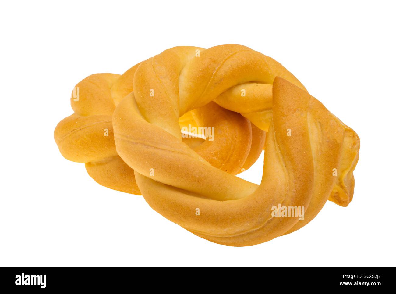pretzel isolated on white background Stock Photo - Alamy