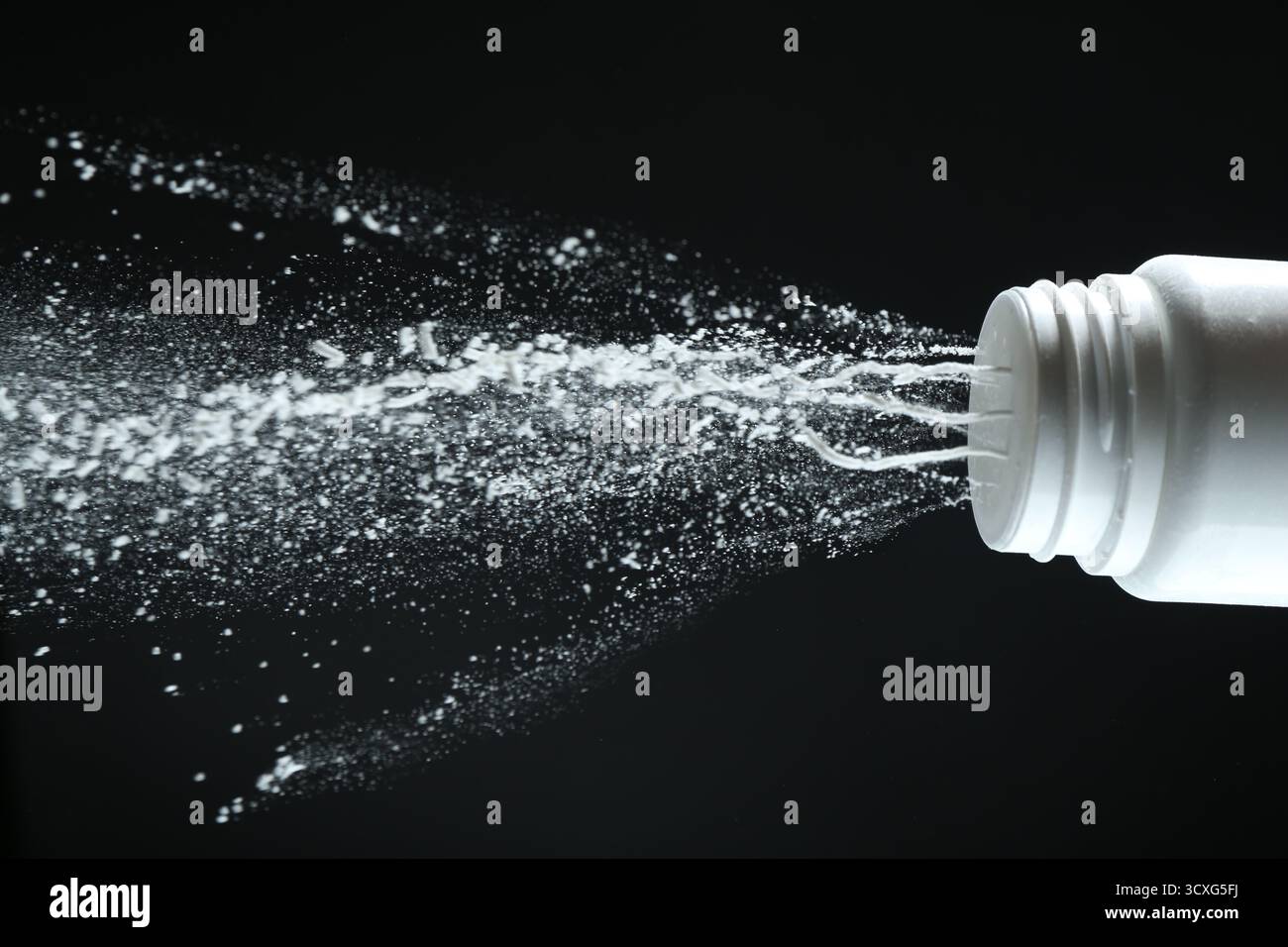 Talcum powder flying on hi-res stock photography and images - Alamy
