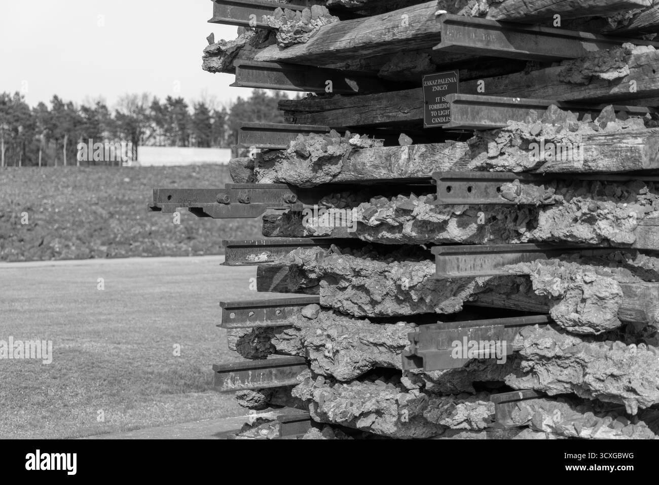 Holocaust memorial landscape Black and White Stock Photos & Images - Alamy