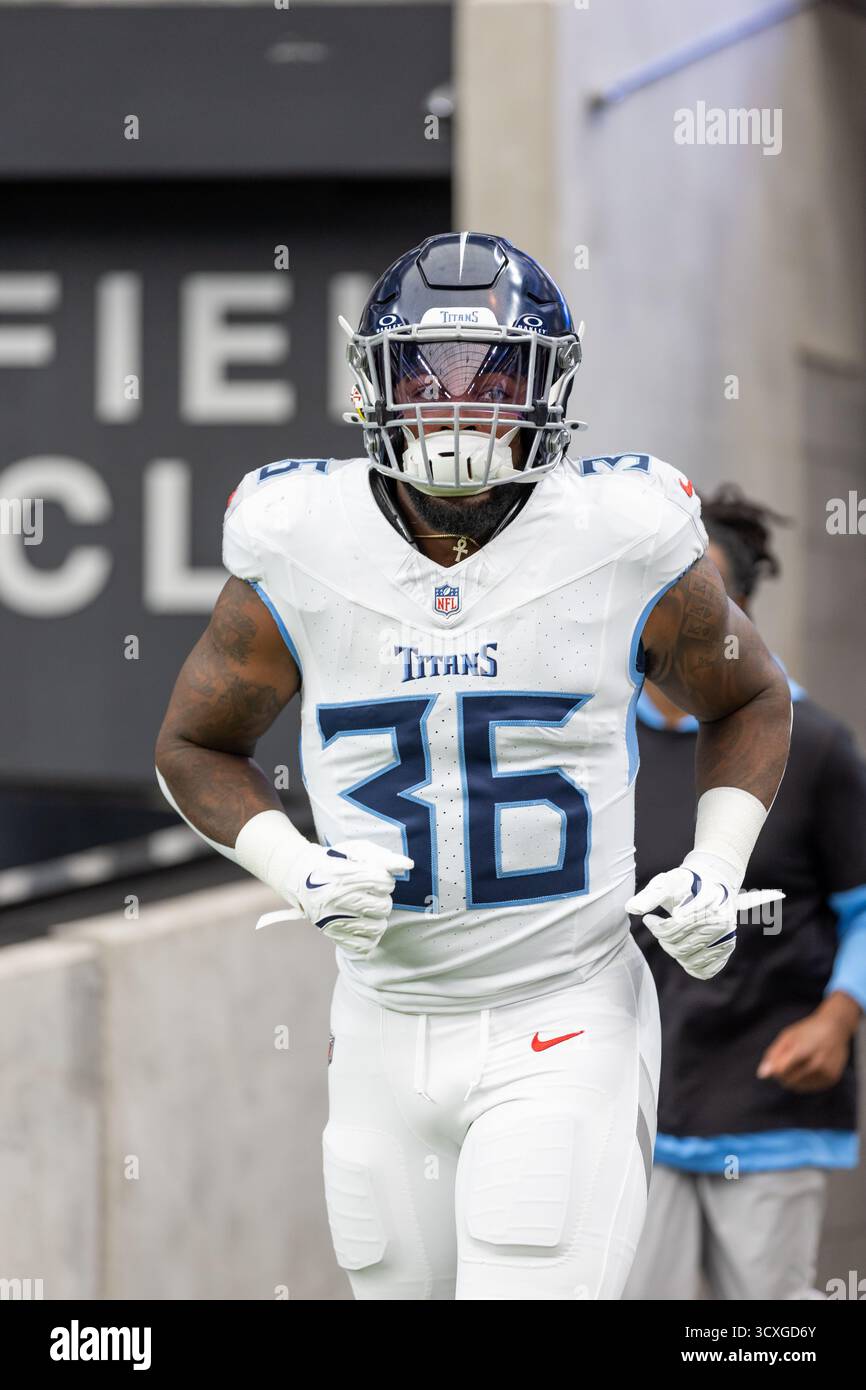 Tennessee Titans Julius Chestnut (36) enters the stadium before playing ...