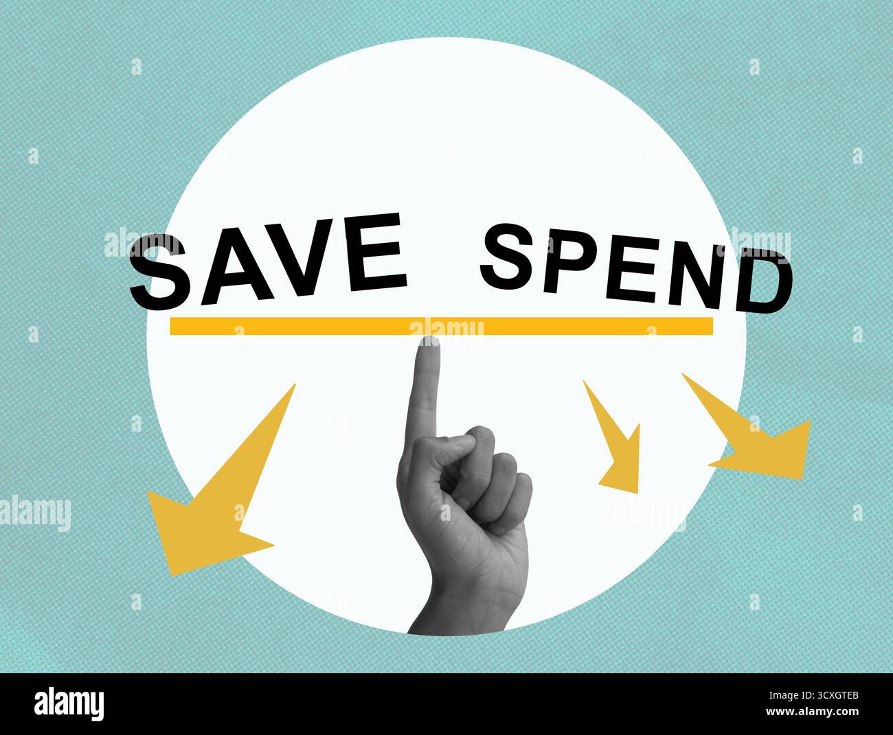 Balance of save and spending in collage. Financial discipline Stock ...
