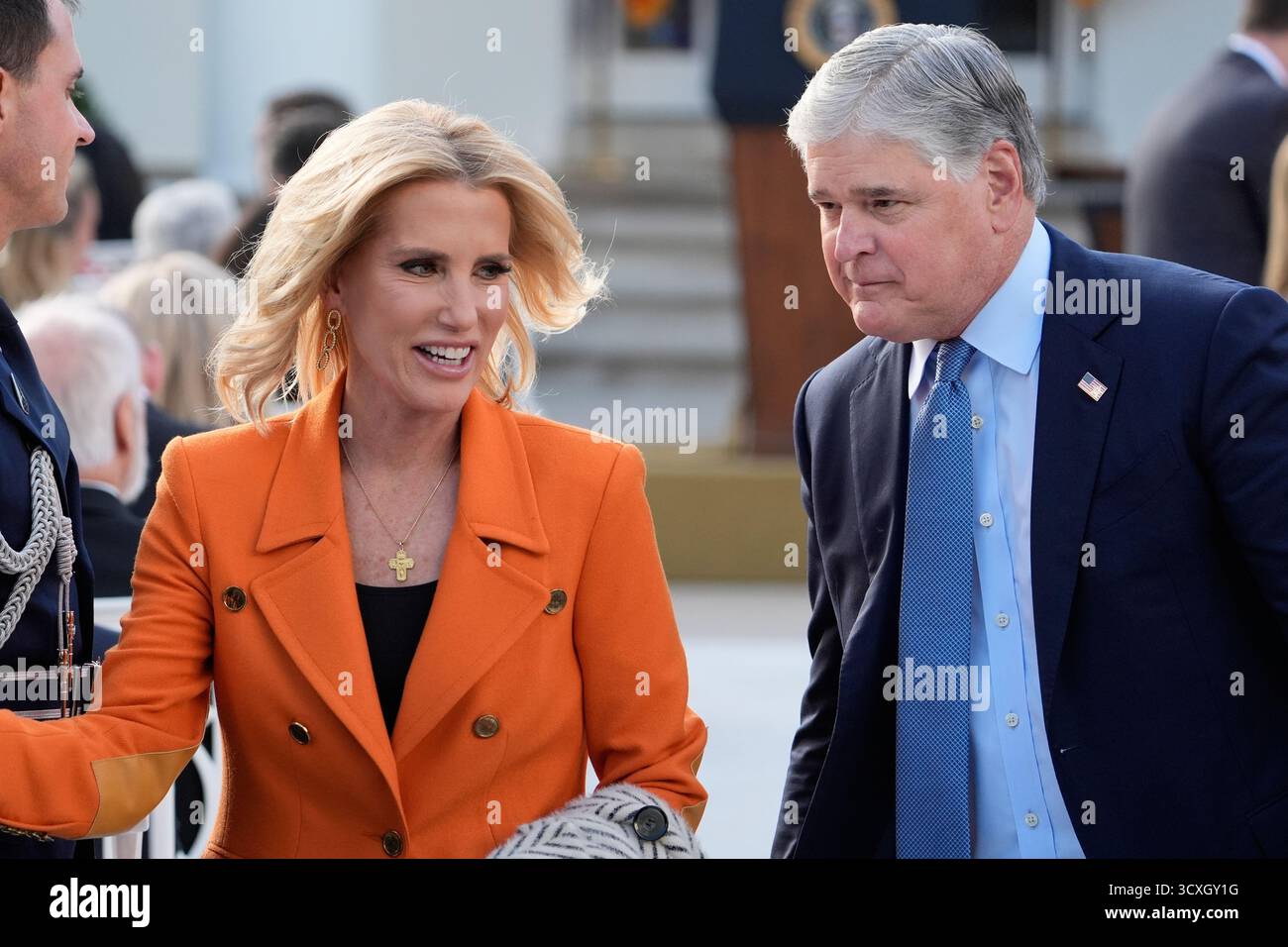 Fox News Channel Laura Ingraham and Sean Hannity arrive before ...