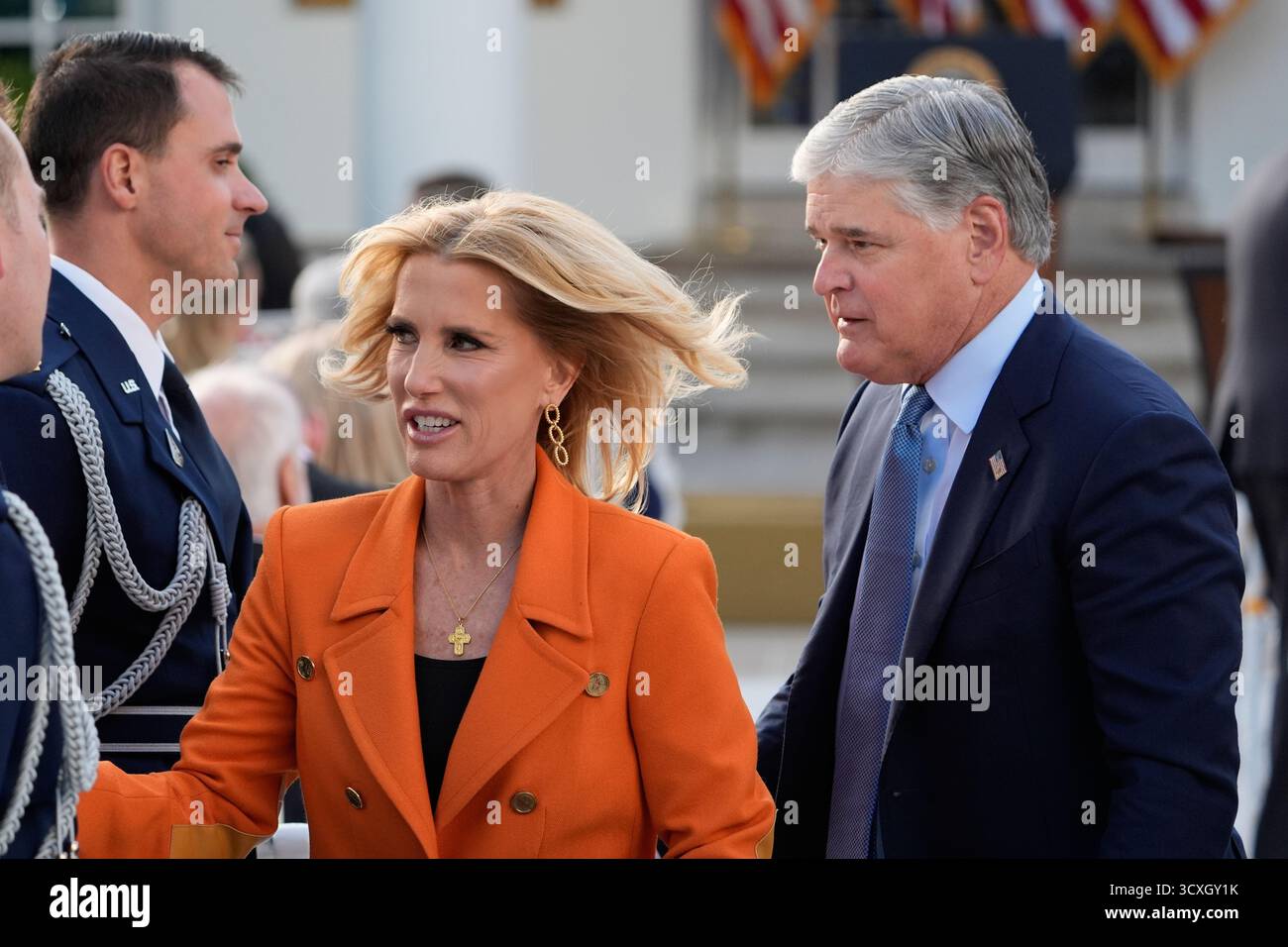 Fox News Channel Laura Ingraham and Sean Hannity arrive before ...
