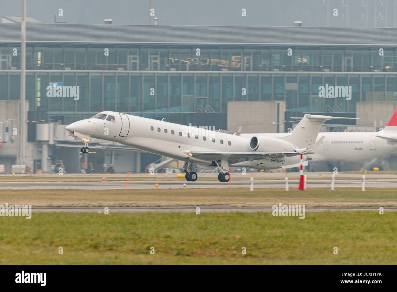 Zurich, Switzerland, January 19, 2025 9H-WFC AirX Embraer Legacy 600 ...
