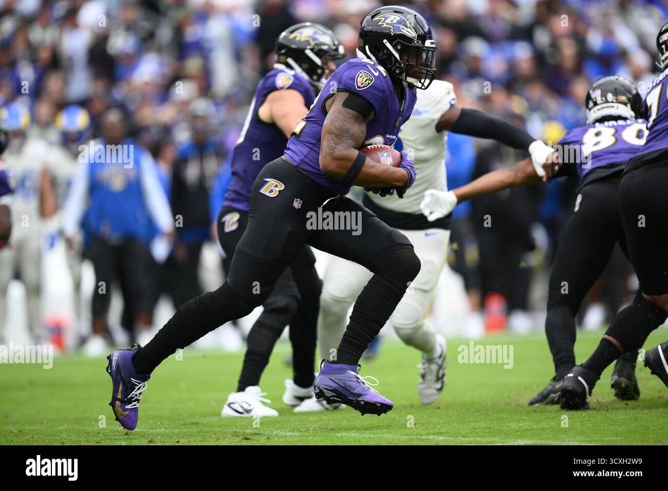 Baltimore Ravens running back Derrick Henry (22) in action during the ...