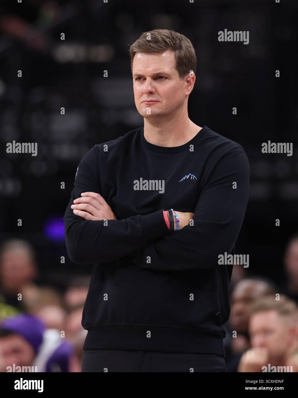 Utah Jazz head coach Will Hardy watches play against the Dallas ...