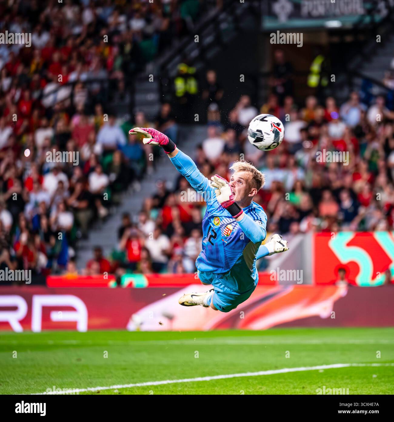 Lisbon, Lisbon, Portugal. 14th Oct, 2025. Goalkeeper Balazs Toth of ...