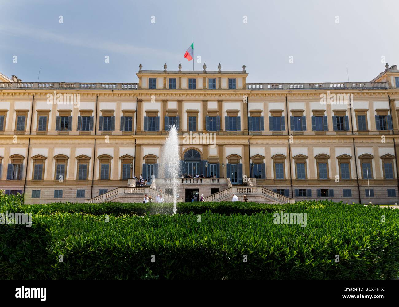 Monza, Italy - June 01, 2025: View of Villa Reale, Royal Villa also ...