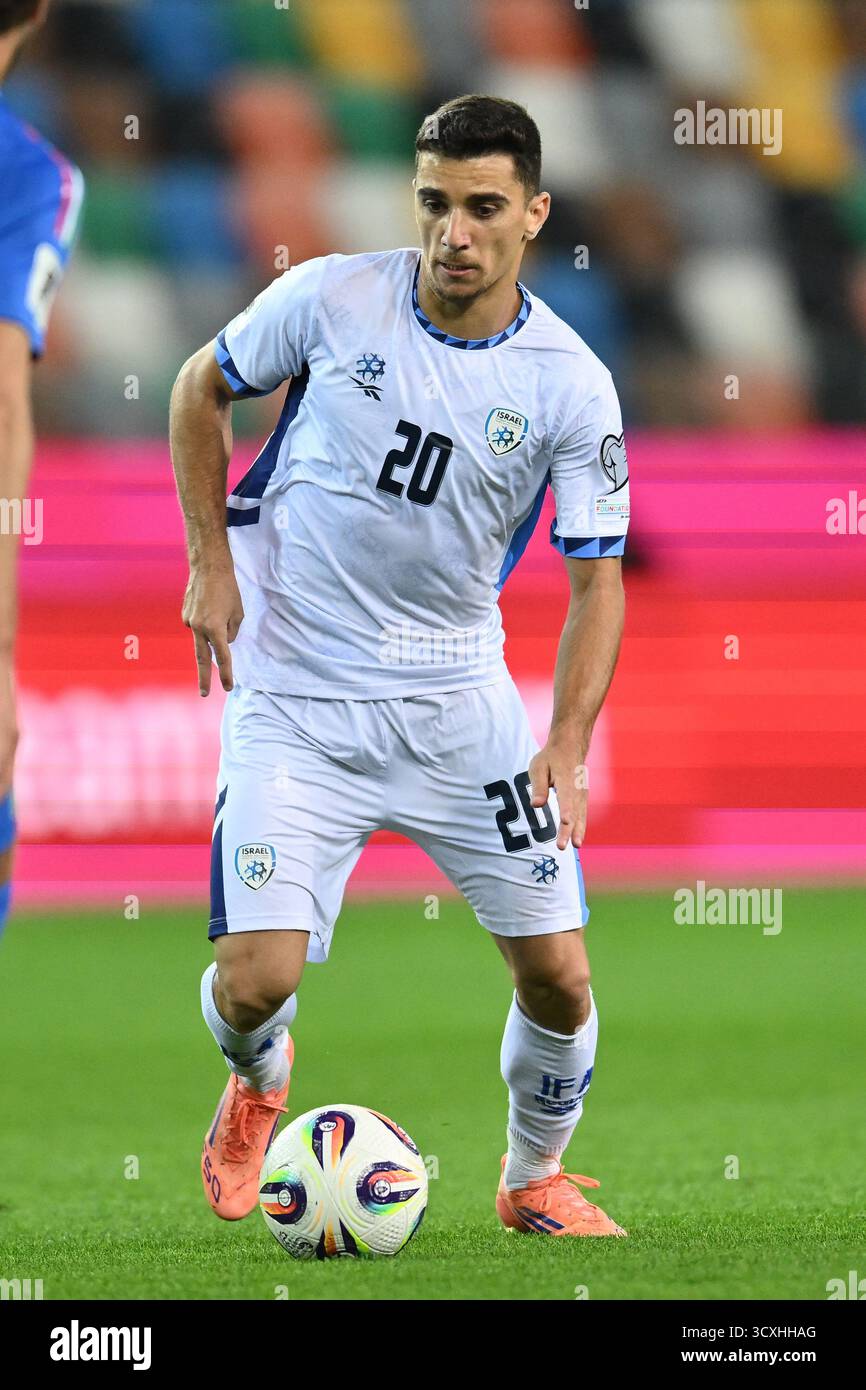 Udine, Italy. 14th Oct, 2025. Dan Biton (ISR) is in action during the ...