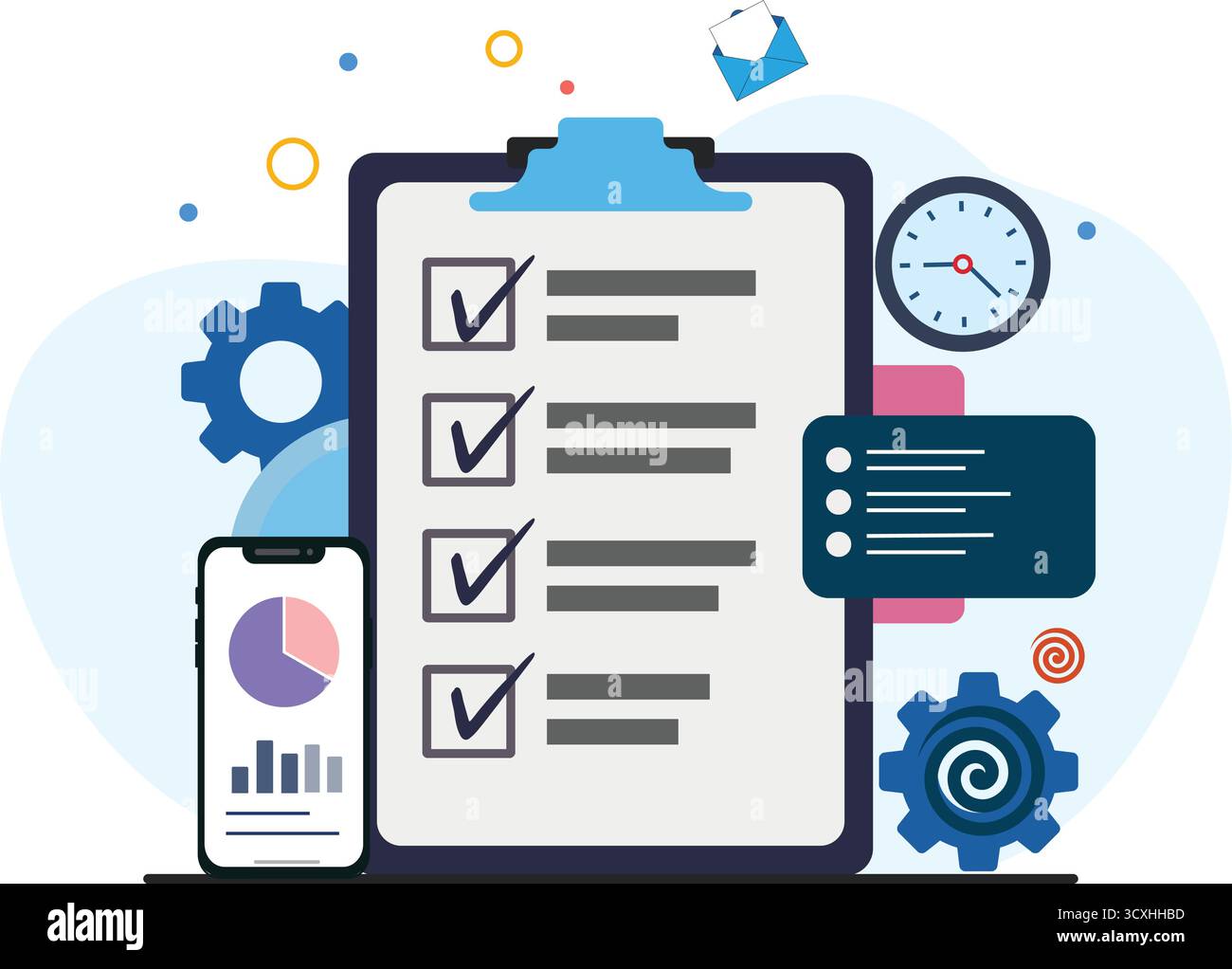 Productivity efficiency task management Cut Out Stock Images & Pictures ...