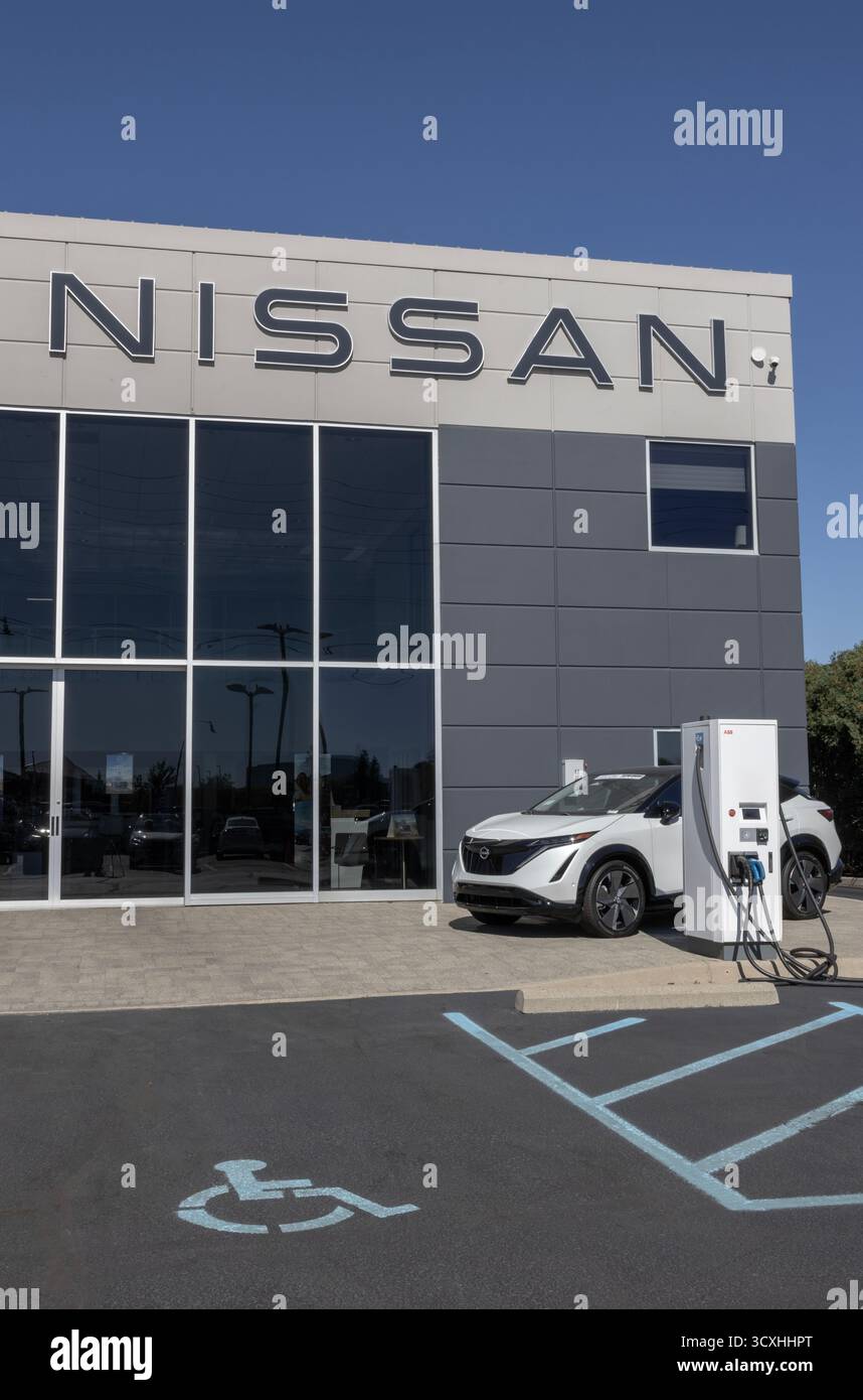 Indianapolis - October 12, 2025: Nissan Ariya Platinum Dual Motor AWD ...