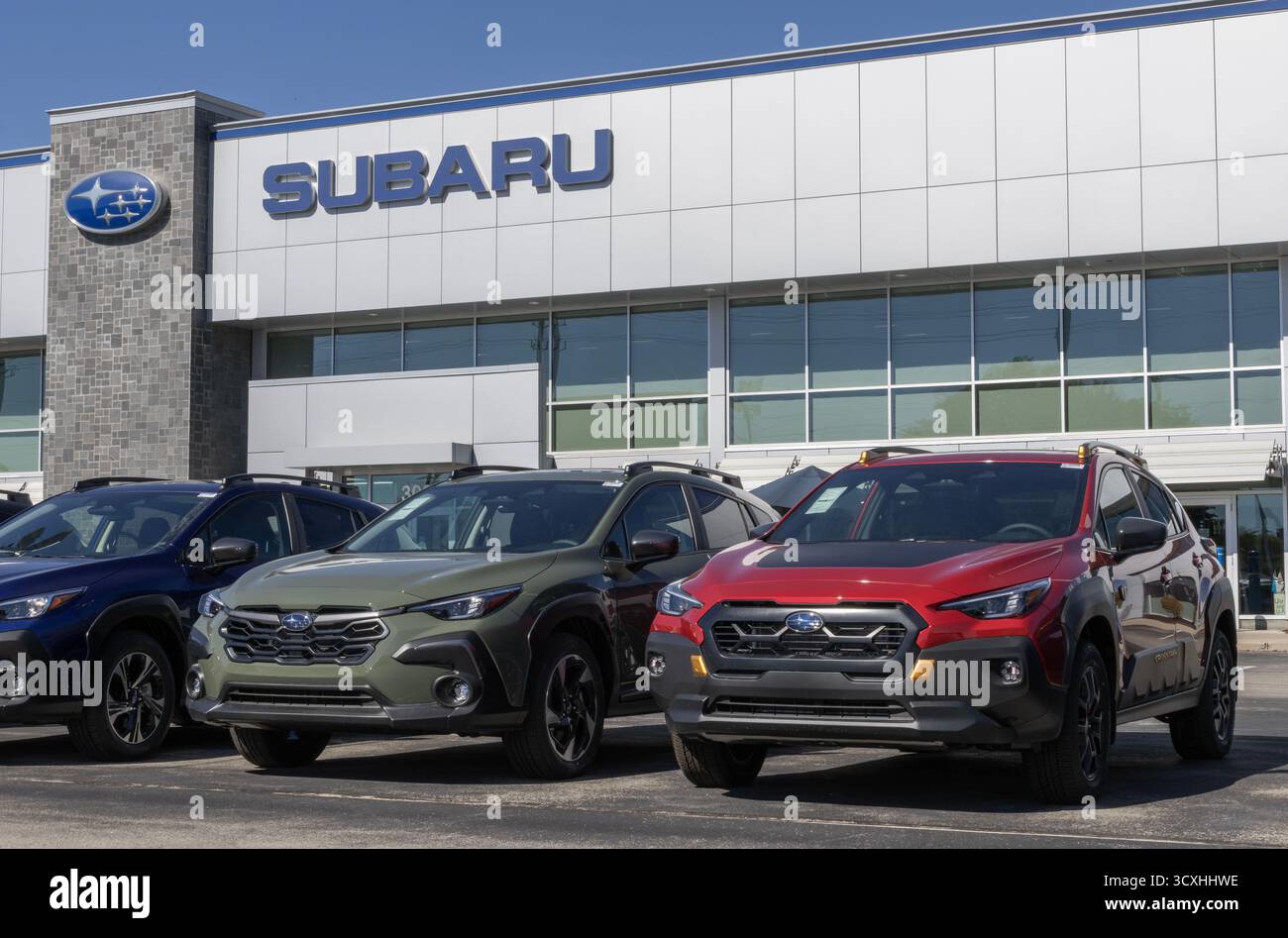 Indianapolis - October 12, 2025: Subaru Crosstrek display. Subaru ...