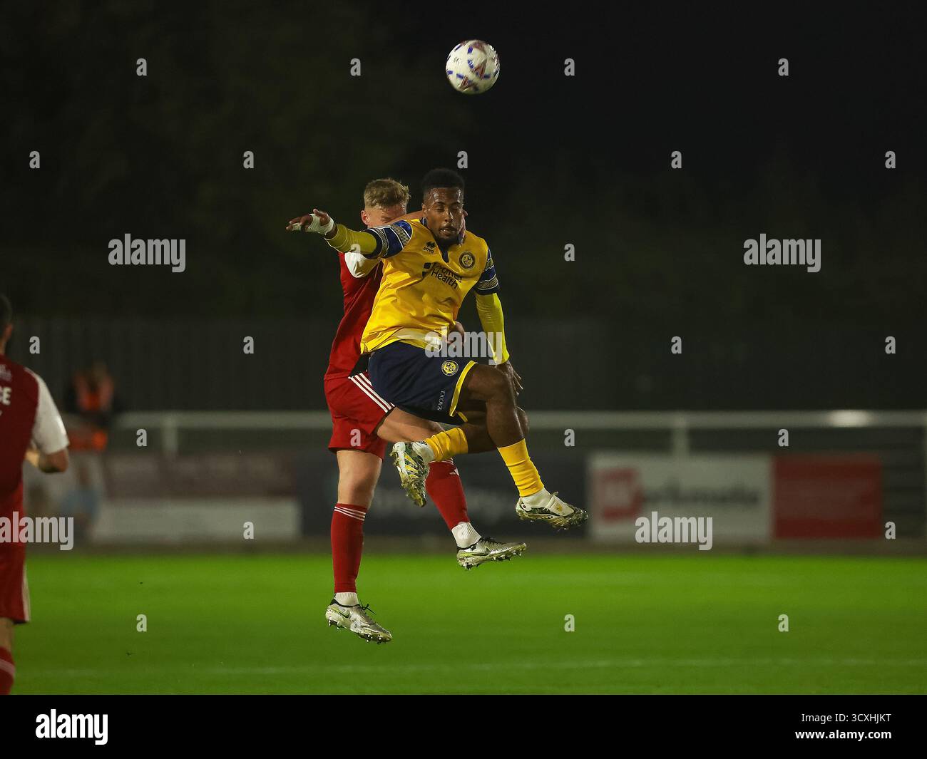 BRACKLEY, ENGLAND - OCTOBER 14: Gareth Dean of Brackley Town wins a ...
