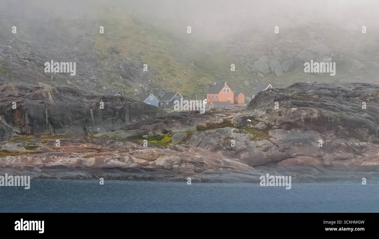 Aappilattoq hamlet, an incredibly small and remote fishing, coastal ...