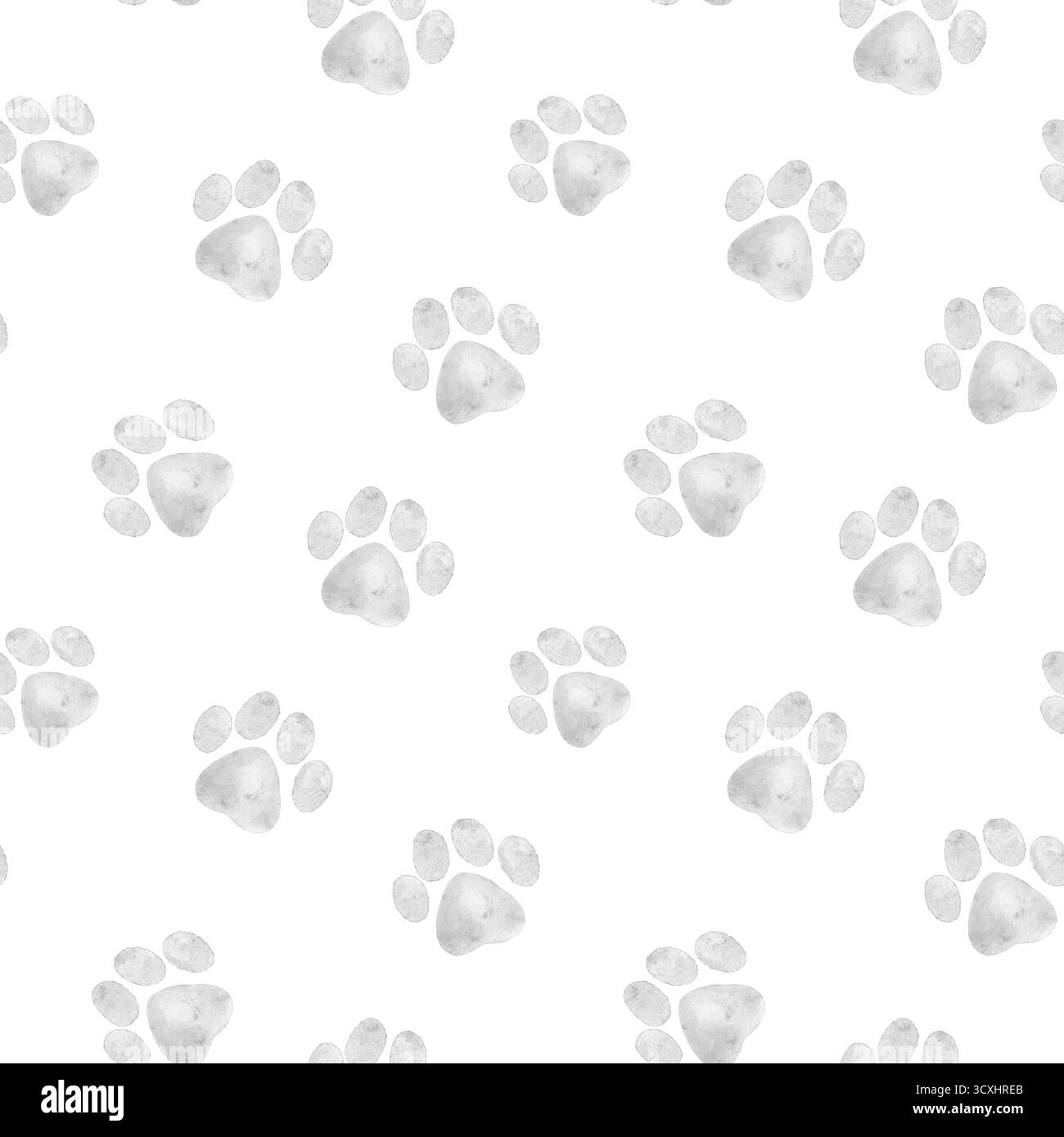 Pet paw footprint seamless Cut Out Stock Images & Pictures - Alamy