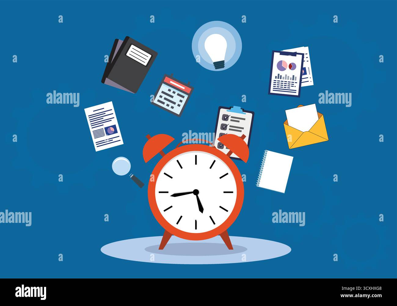 Time management organization Stock Vector Images - Alamy