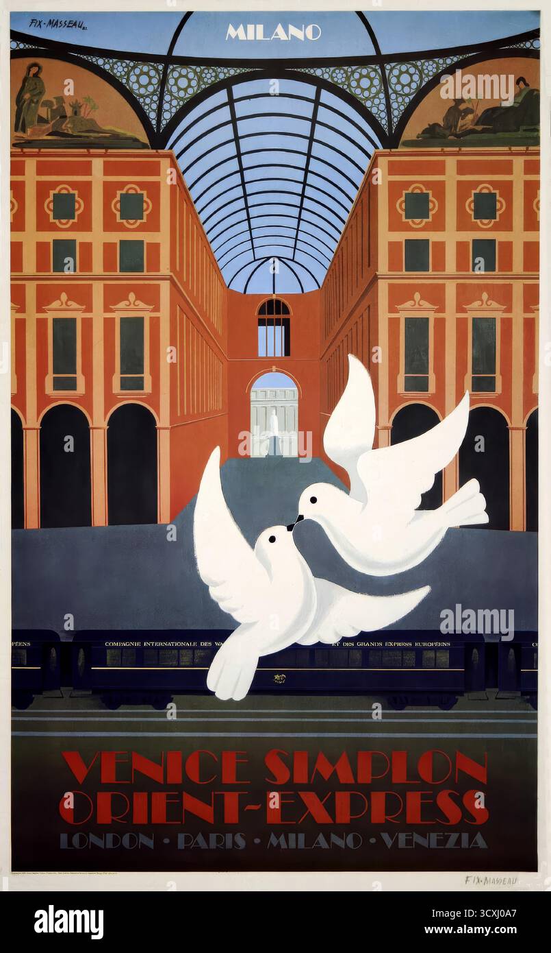 Venice simplon orient express poster hi-res stock photography and ...
