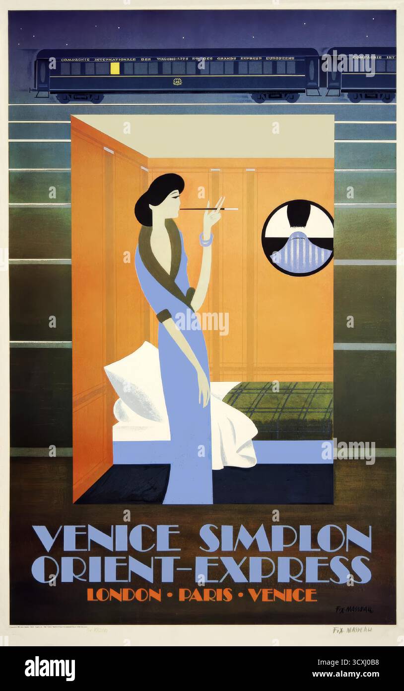 Venice simplon orient express poster hi-res stock photography and ...