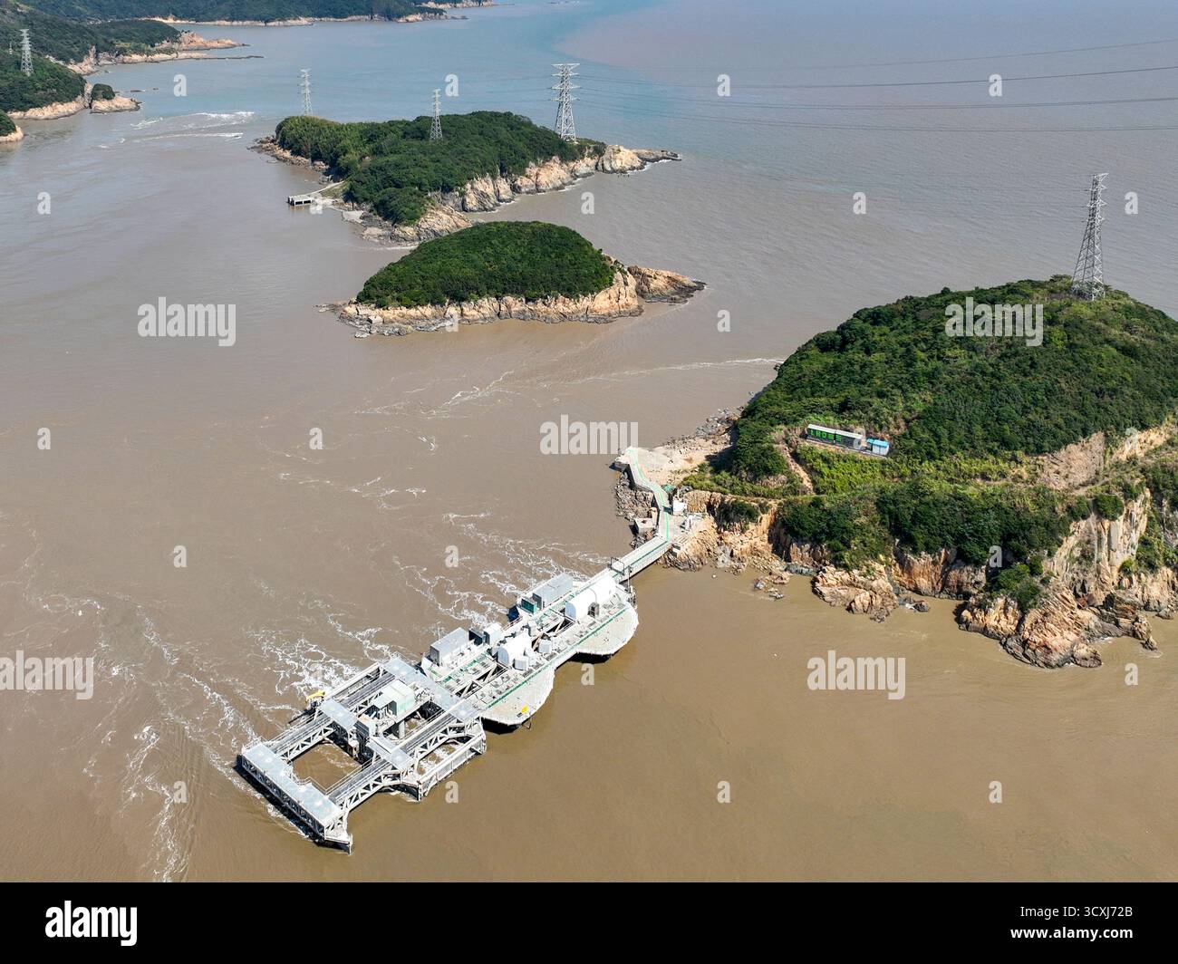 ZHOUSHAN, CHINA - OCTOBER 15, 2025 - Zhejiang LHD Ocean Tidal Power ...