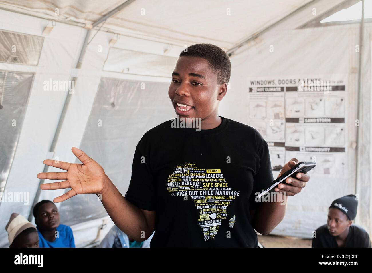 Samantha Chidodo speaks as she gives advice to girls and women about ...