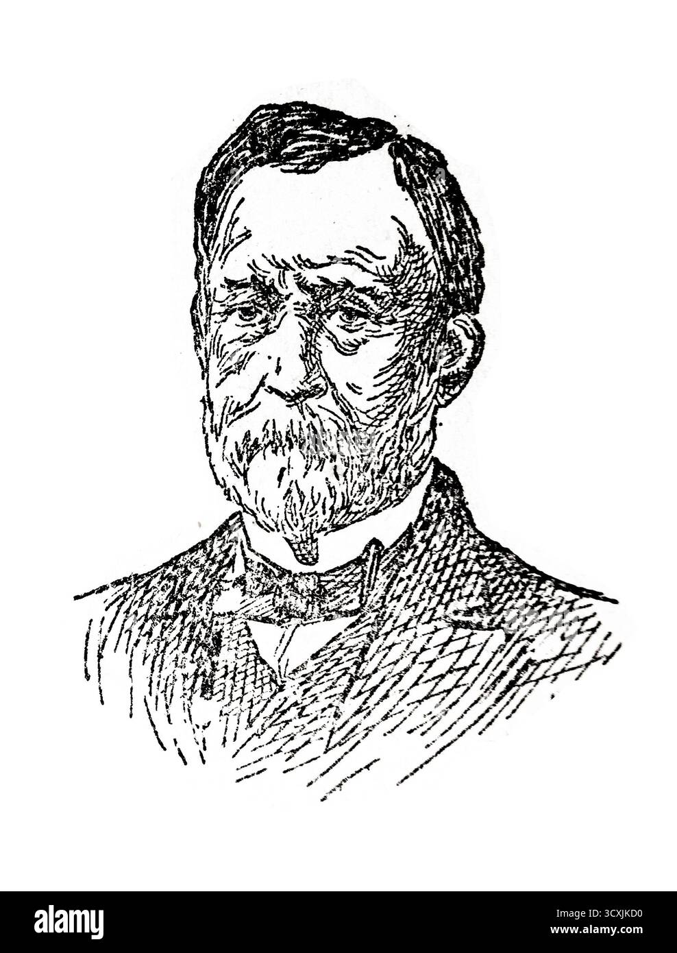 Louis Pasteur, french chemist, pharmacist and microbiologist. Draw from ...
