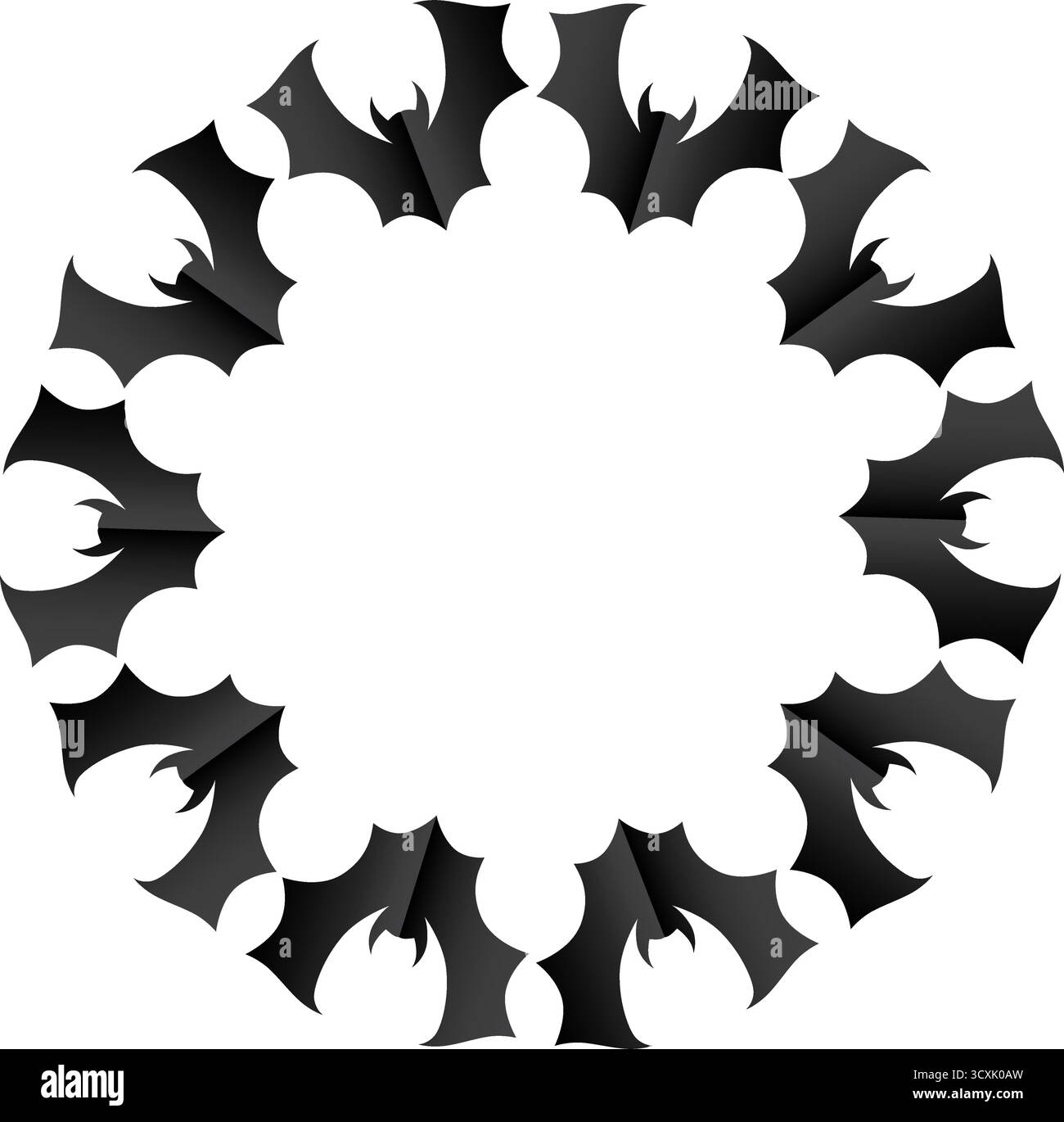Festive wreath frame made Stock Vector Images - Alamy