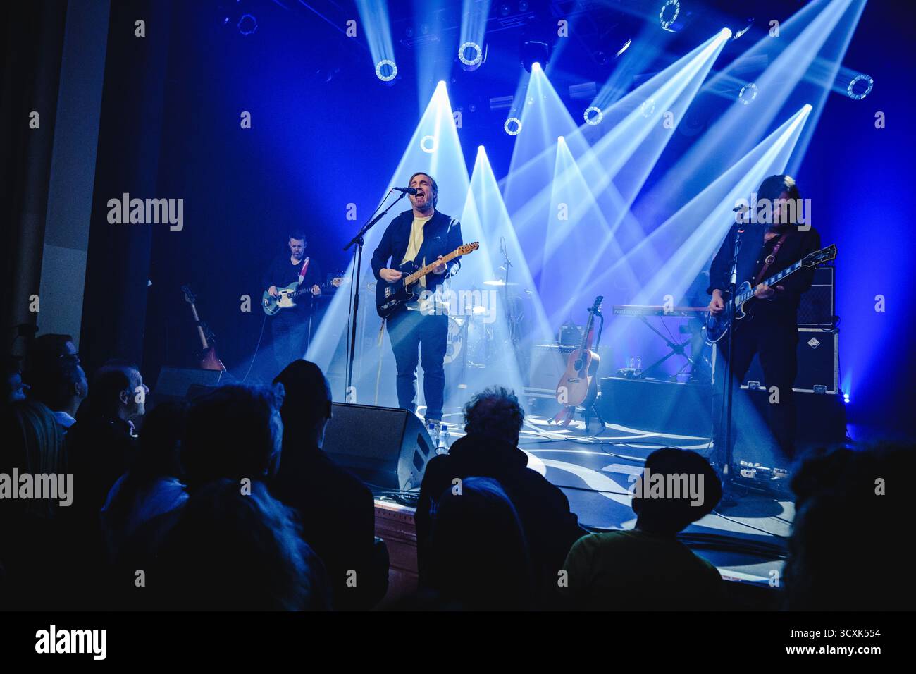 Bern, Switzerland. 14th Oct, 2025. The English band Starsailor performs ...