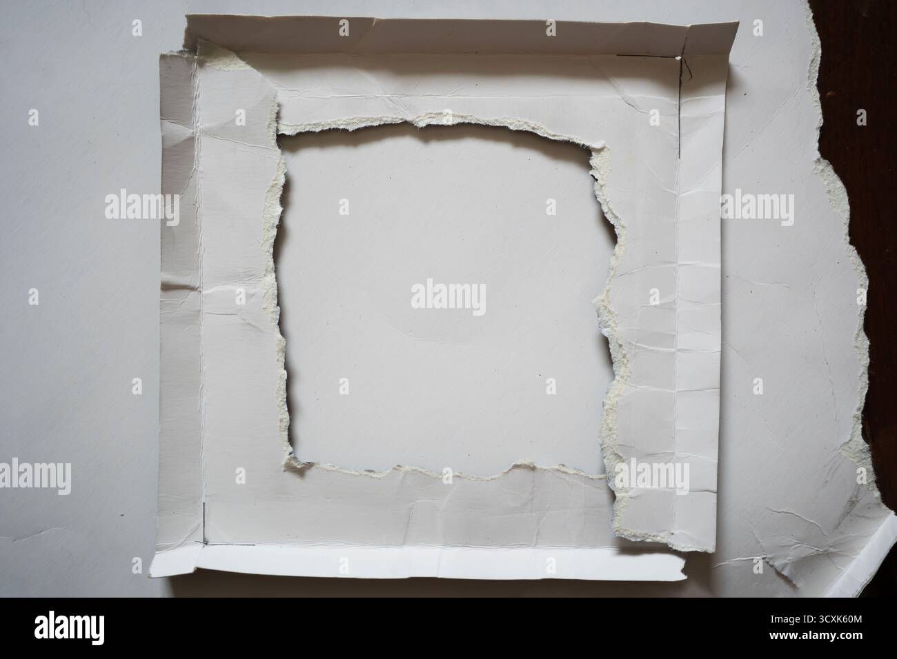 Rough edge square white hi-res stock photography and images - Alamy