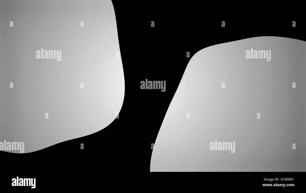 Abstract silver blobs expanding Black and White Stock Photos & Images ...