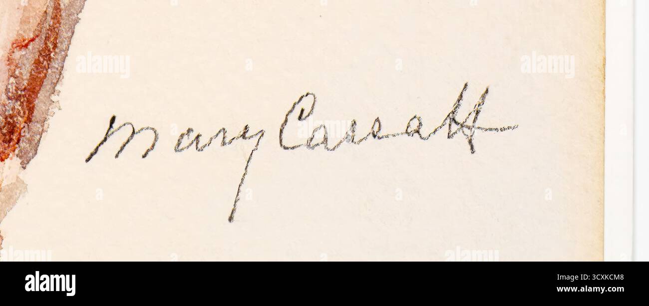Signature of Mary Cassatt Stock Photo - Alamy