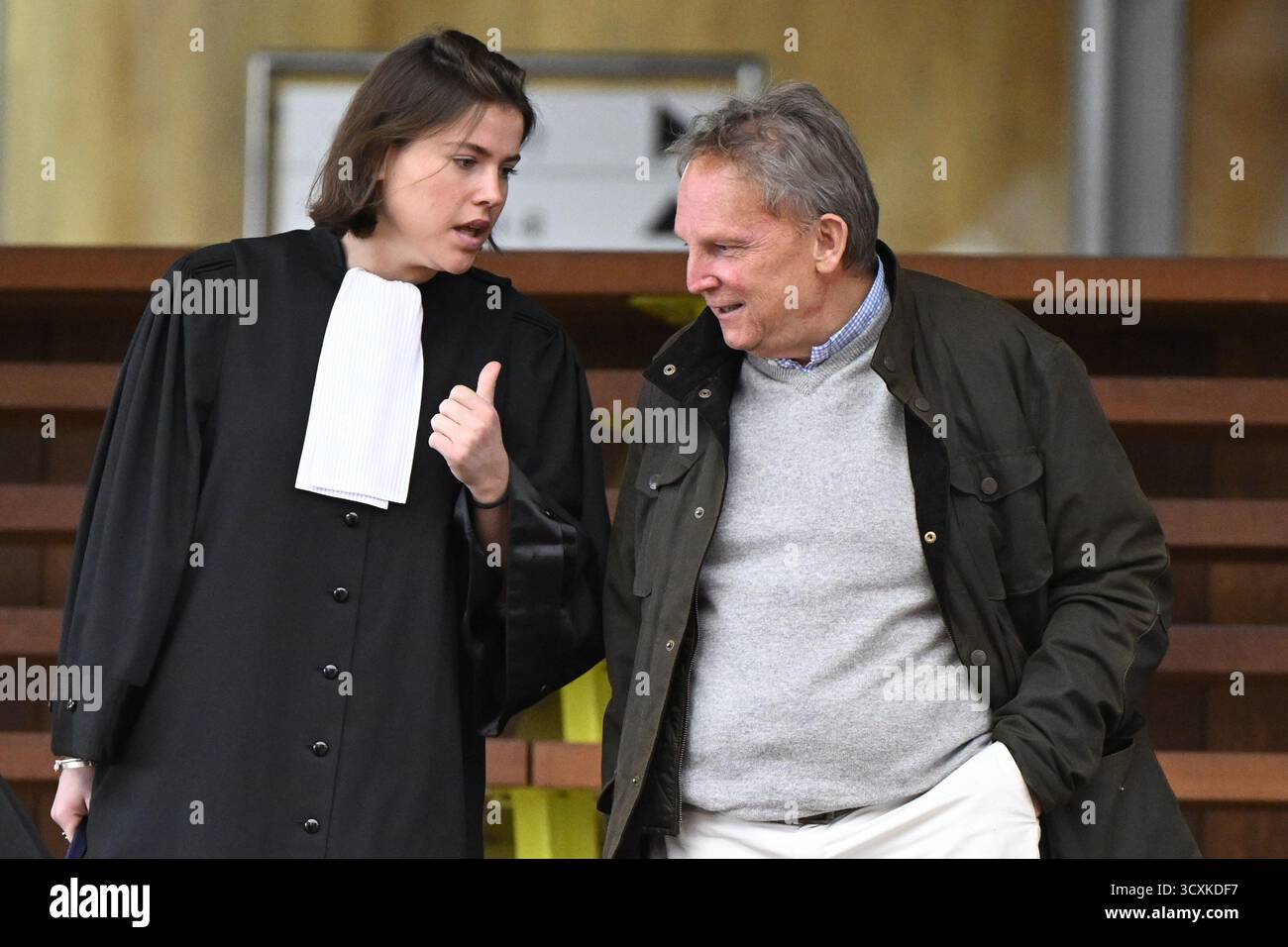 Two young men leave hi-res stock photography and images - Alamy