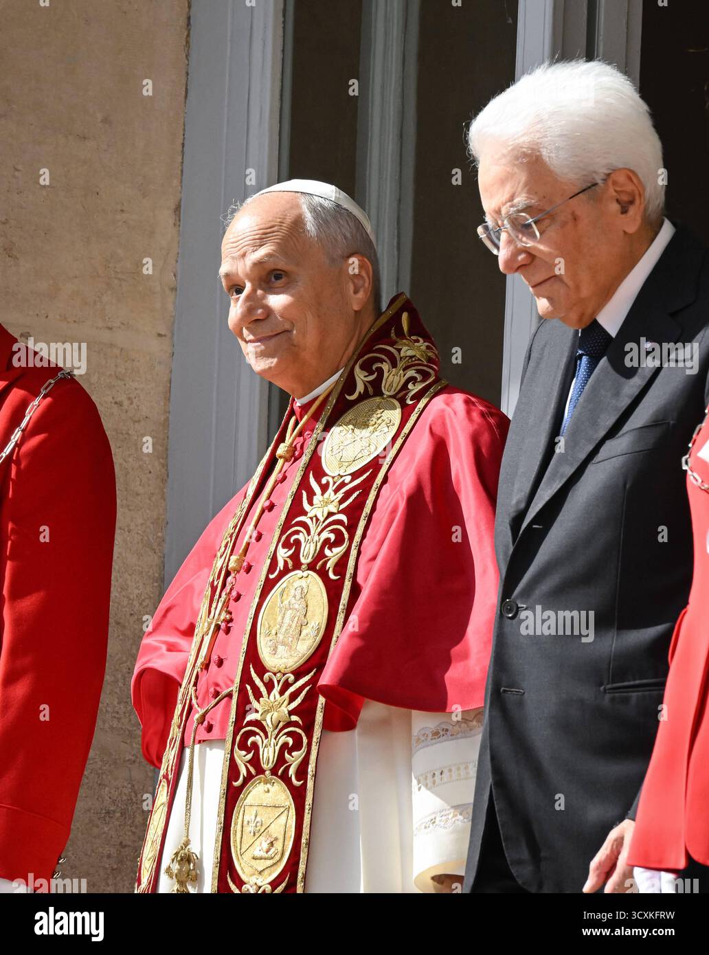 Rom 14.10.2025 Papst Leo XIV. li trifft Italiens Staatspraesident ...