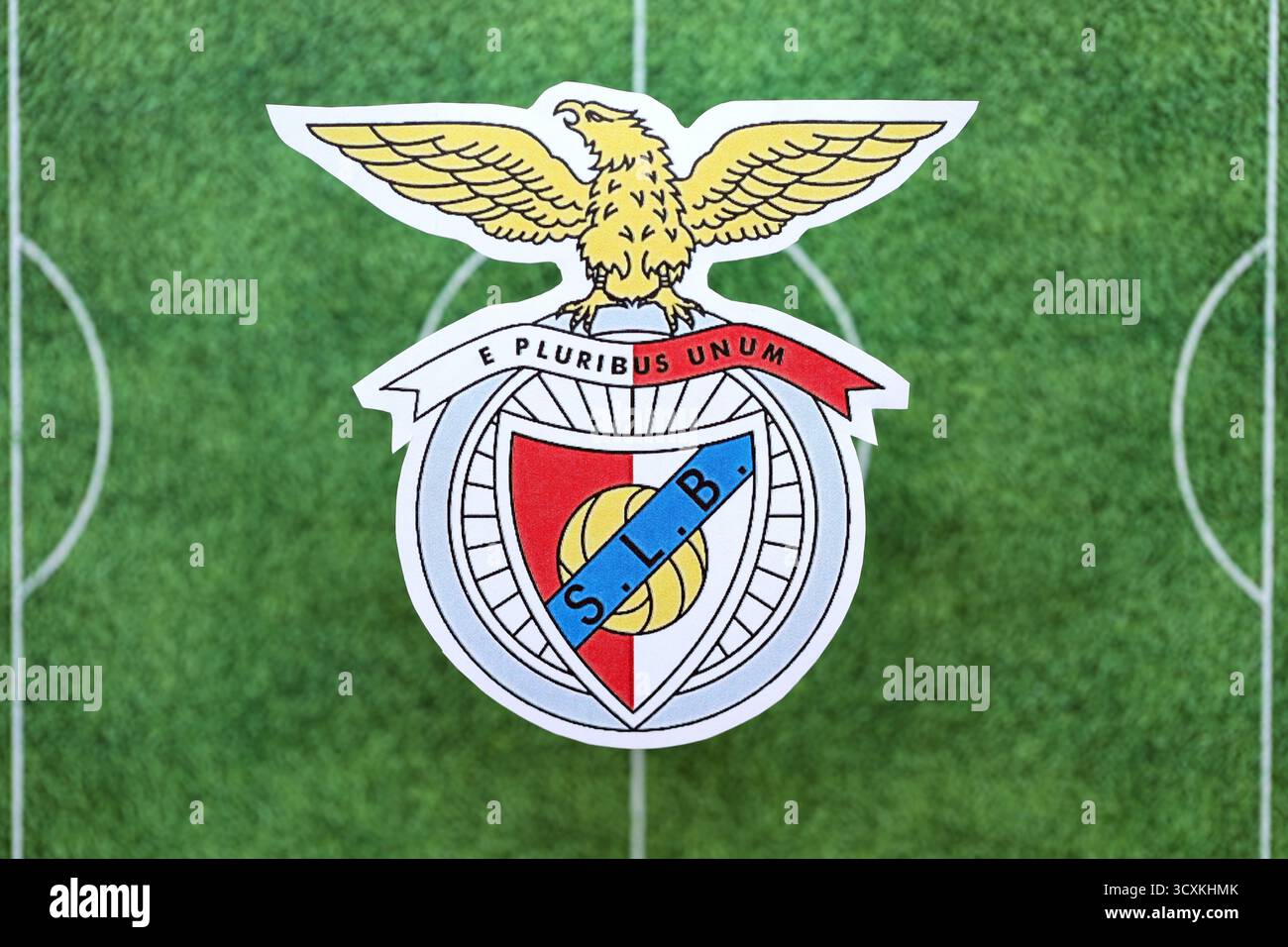 KYIV, UKRAINE - FEBRUARY 23, 2025 Sport Lisboa e Benfica football club ...
