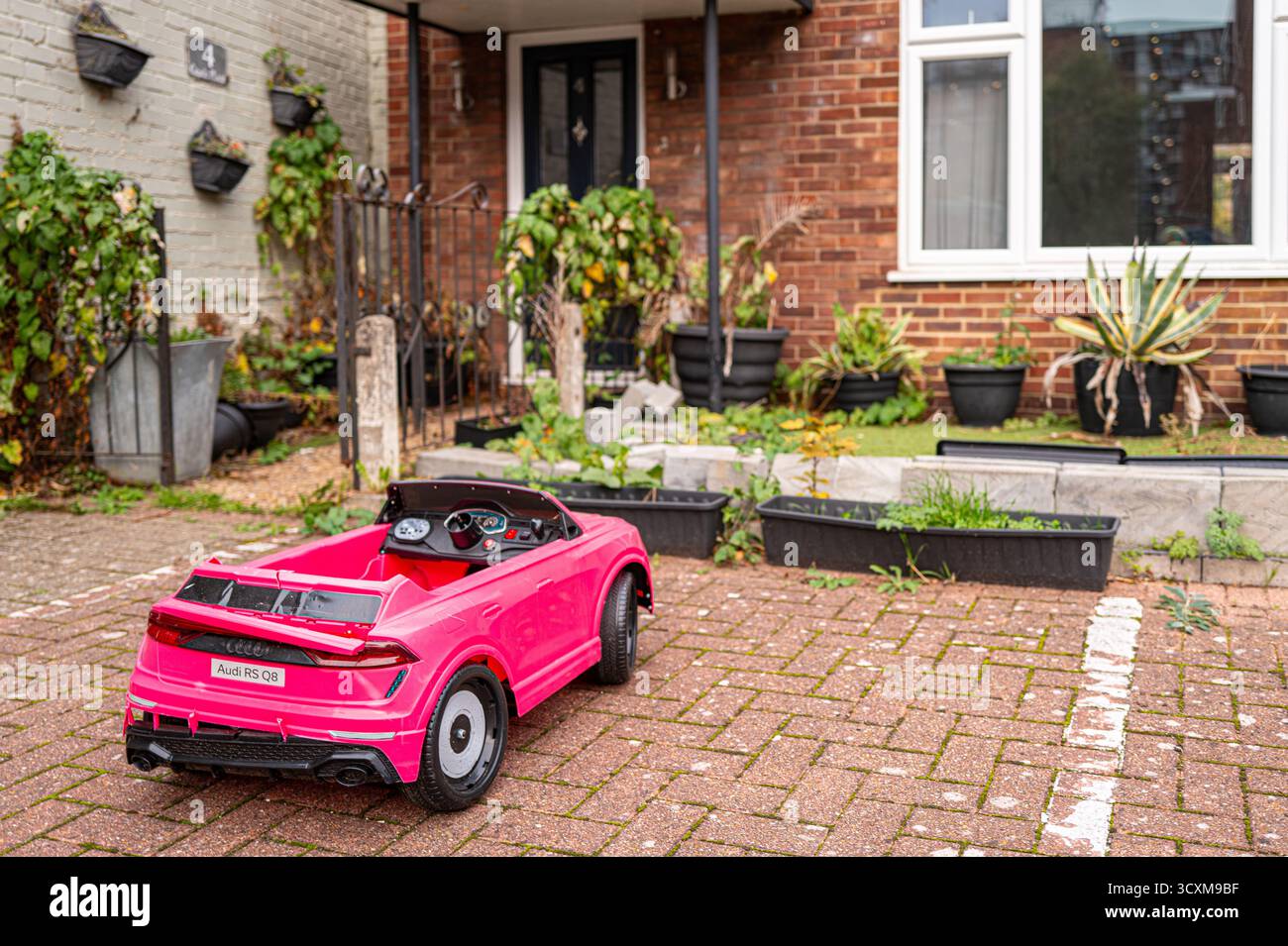 Toy car left in hi-res stock photography and images - Alamy