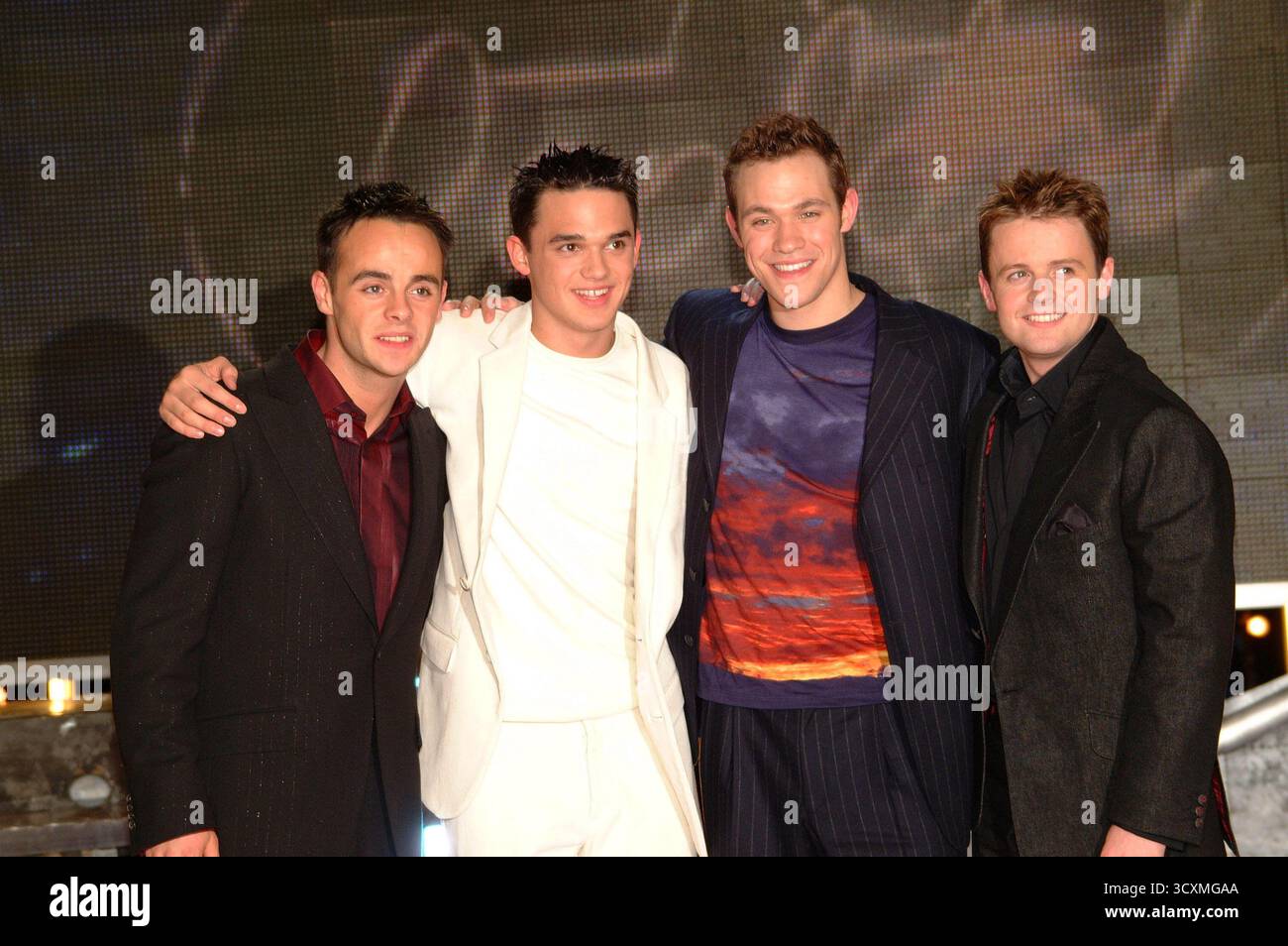 Ant and Dec with Pop Idol winner Will Young and runner up Gareth Gates ...