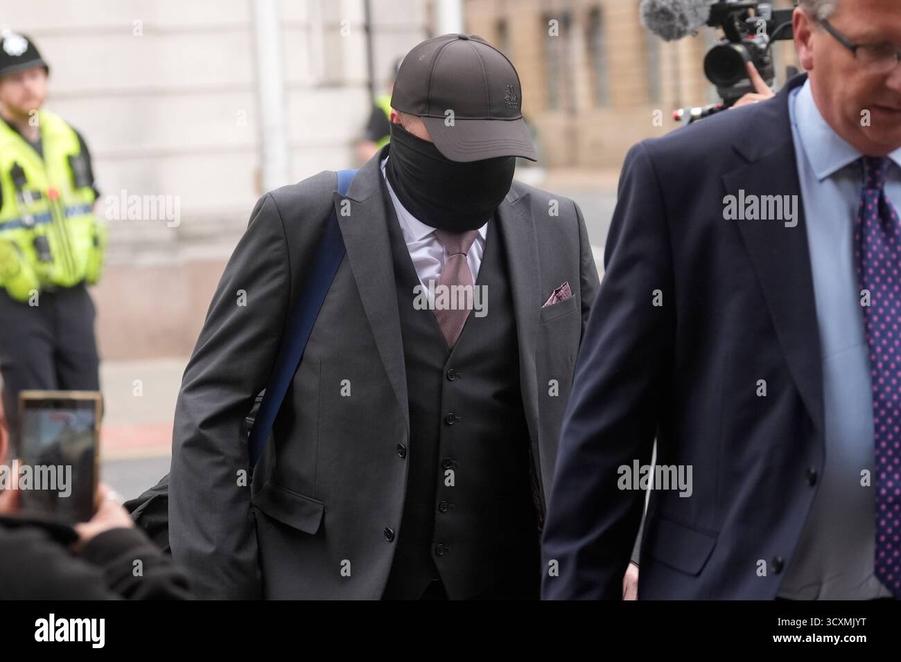 Robert Bush arrives at Hull Crown Court, where he is charged with multiple offences related to ...