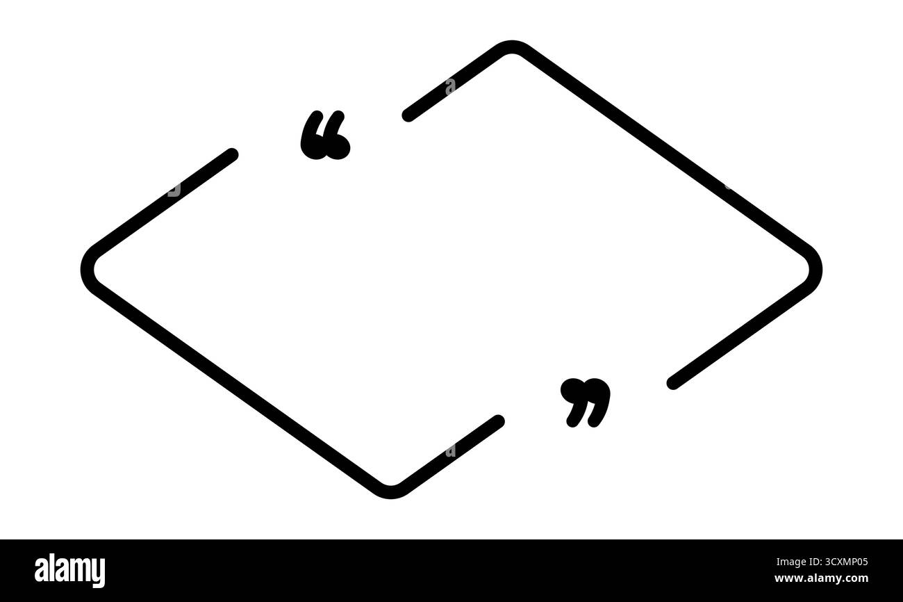Quotation marks space text Stock Vector Images - Alamy