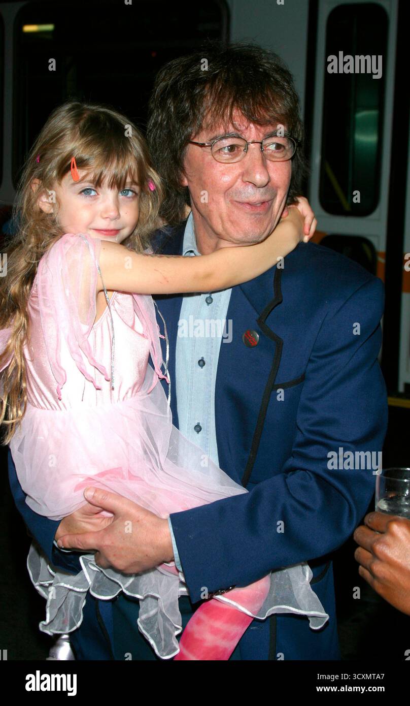 Bill Wyman and four year old daughter Matilda at Wyman's birthday ...