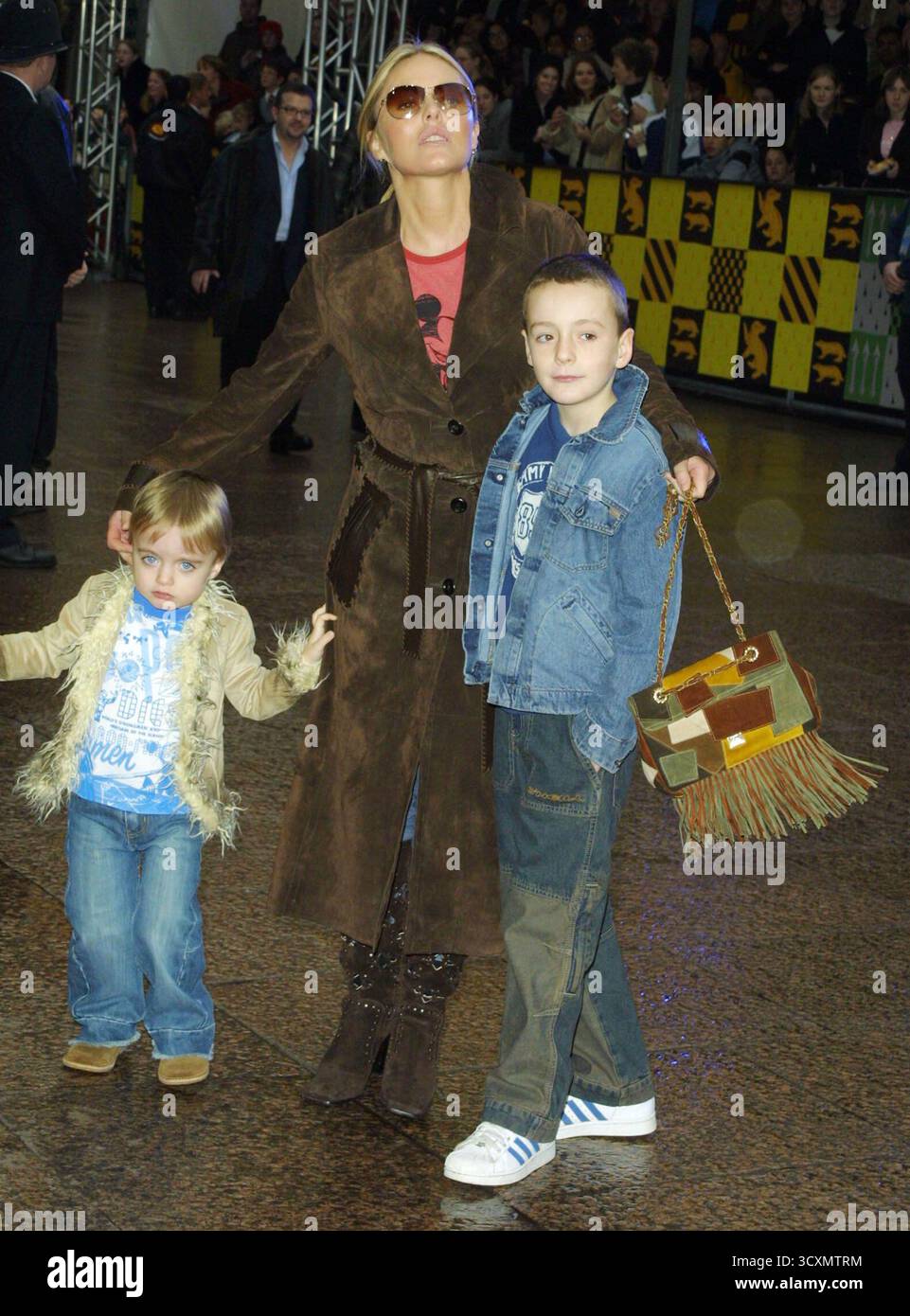 Patsy Kensit and children James Kerr Jr and Lennon Francis Gallagher ...